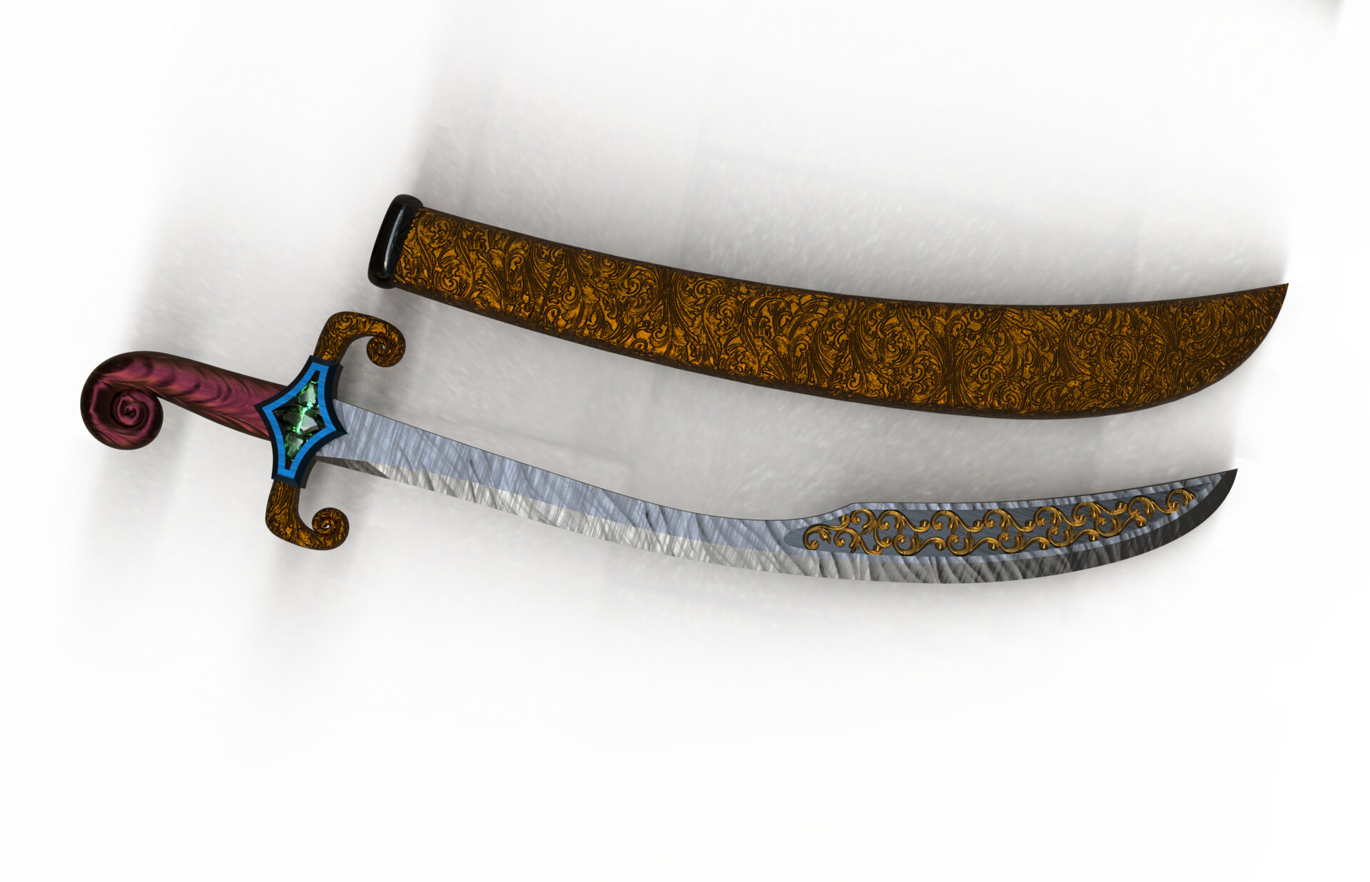 ArtStation - otoman sword