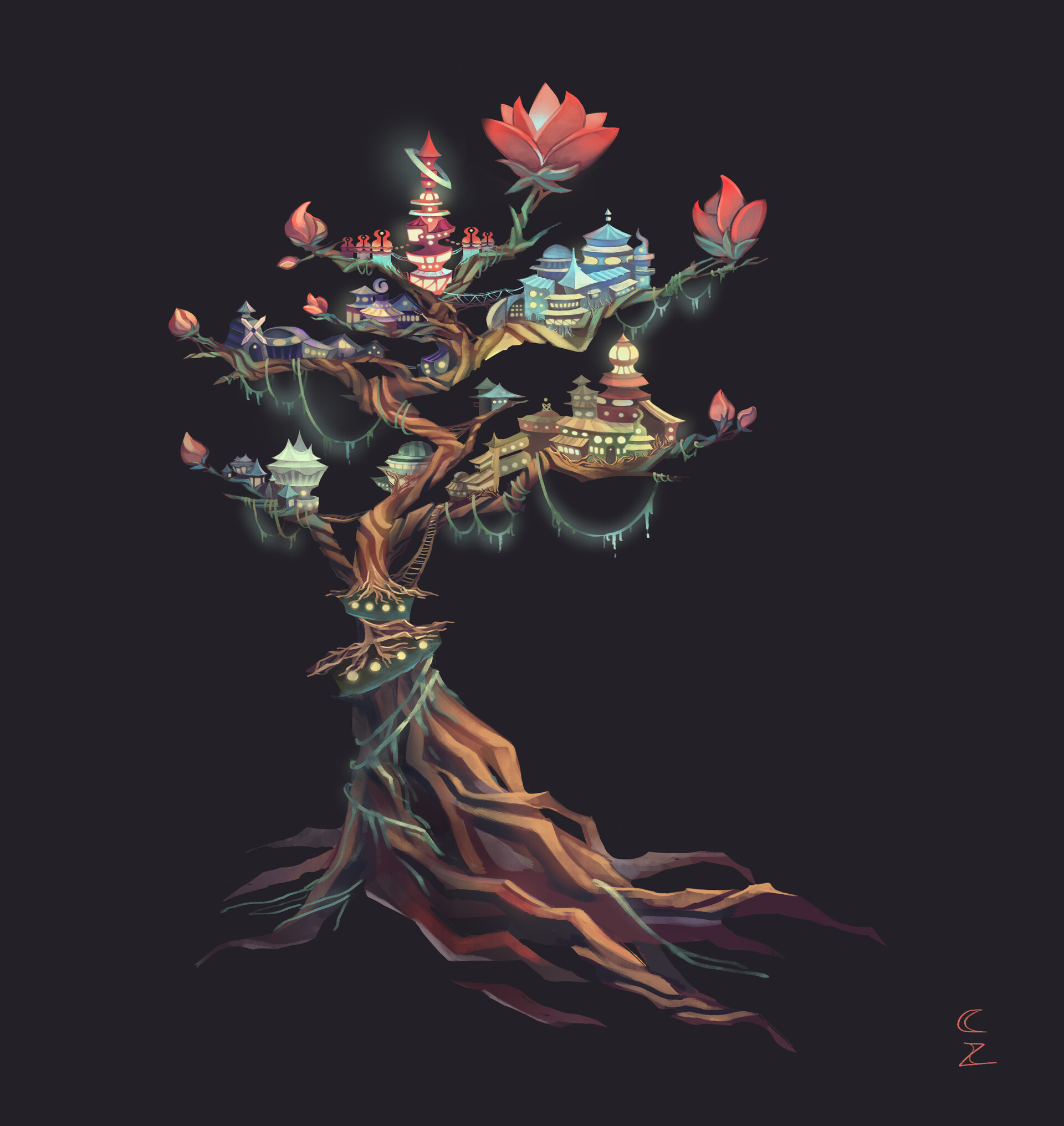 ArtStation - The Tree Island