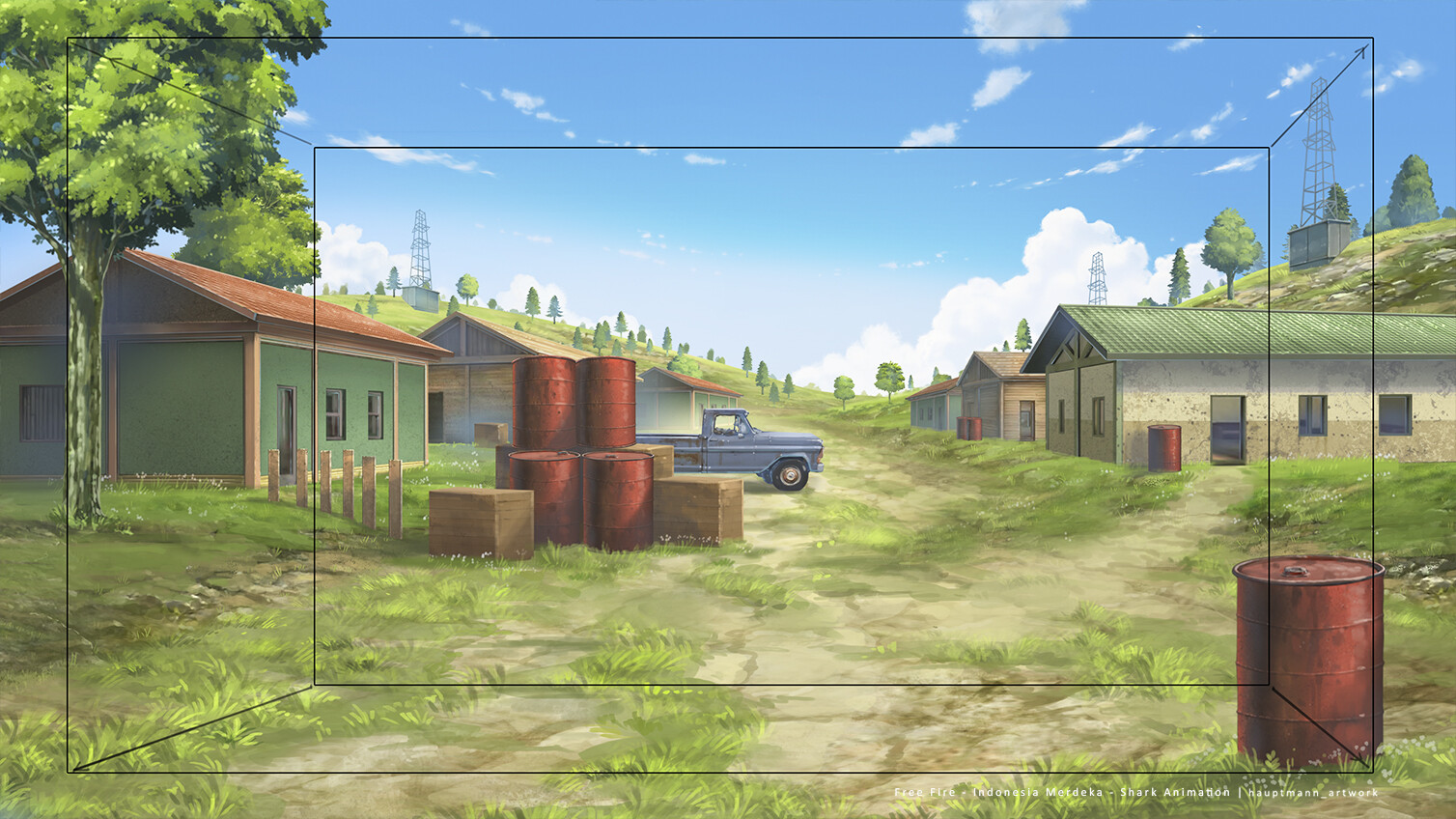 Hauptmann Artwork - Free Fire Indonesia Ads