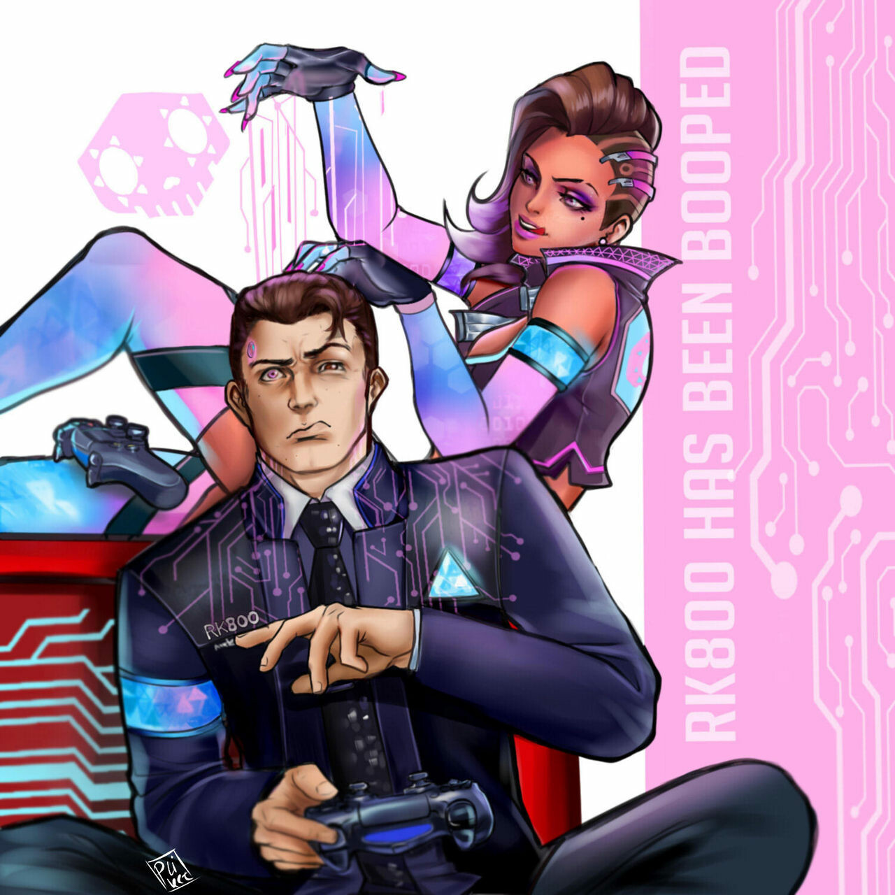 ArtStation - Sombra hacks Connor