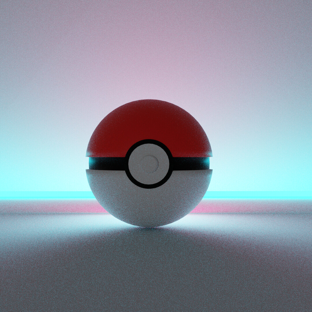 ArtStation - Pokeball - First attempt on Blender 2.8