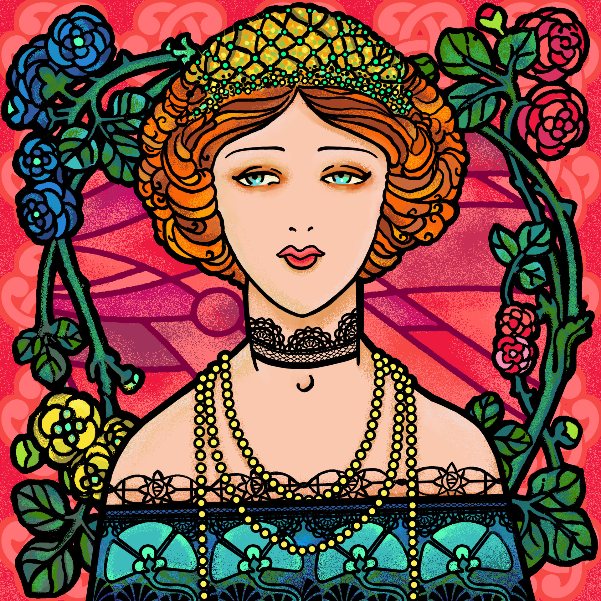 ArtStation - The queen of roses