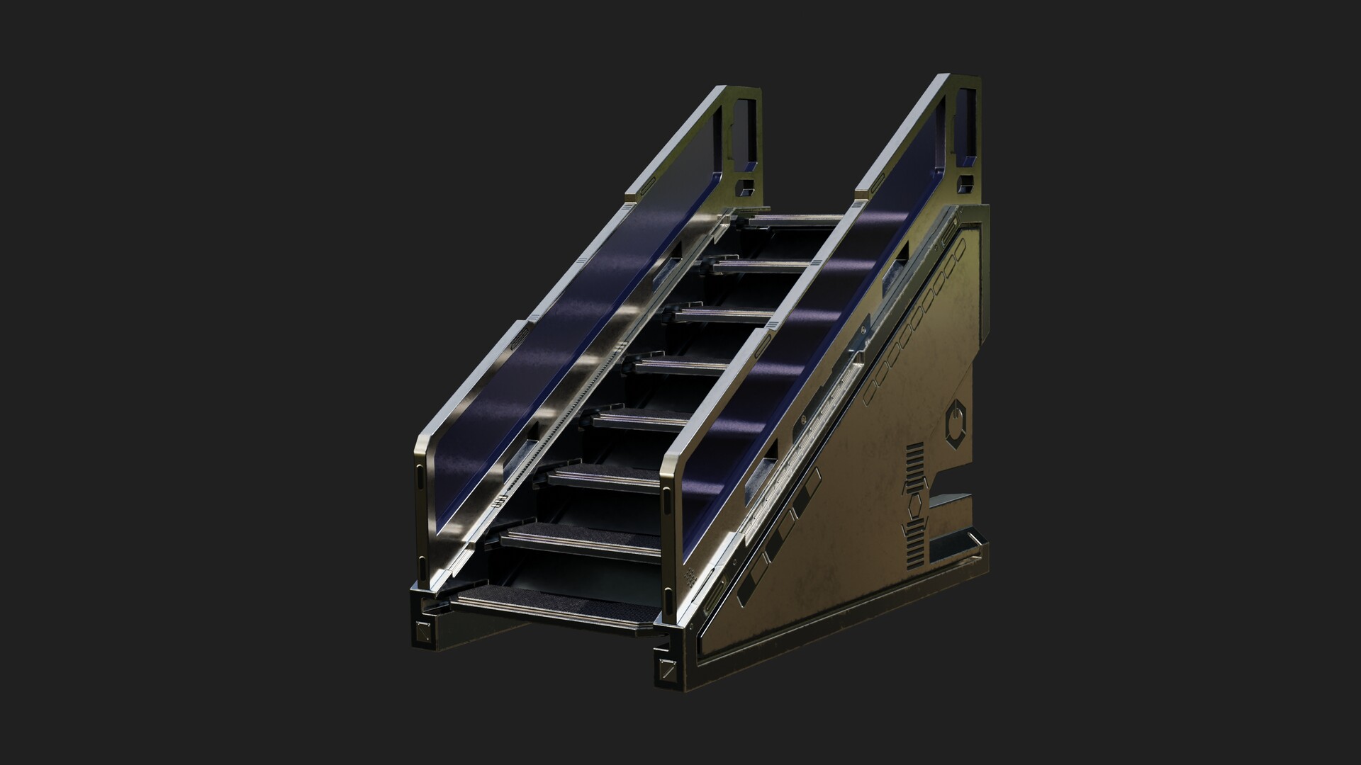 ArtStation - SciFi Modular Stair