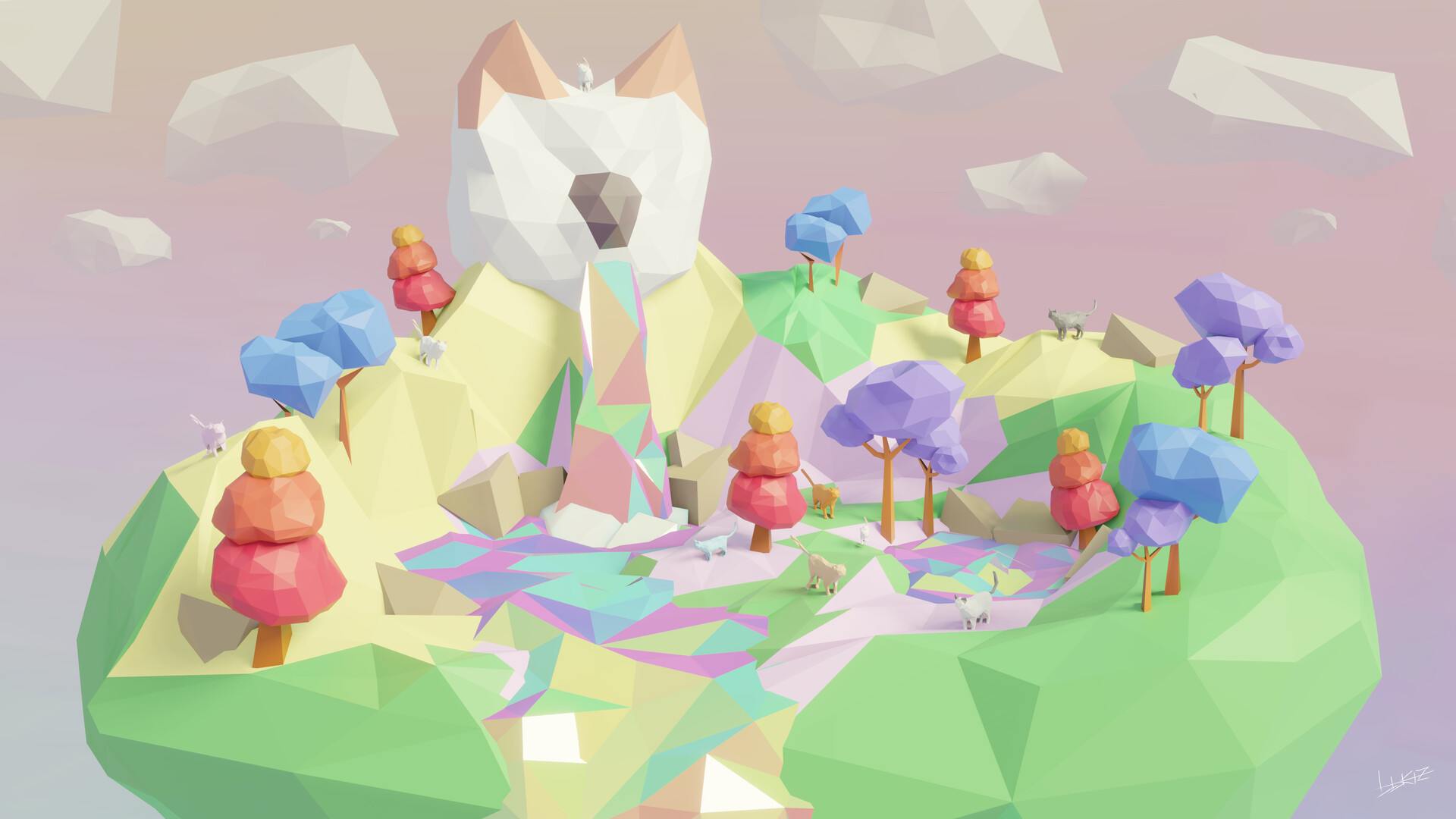 ArtStation - Cat Island