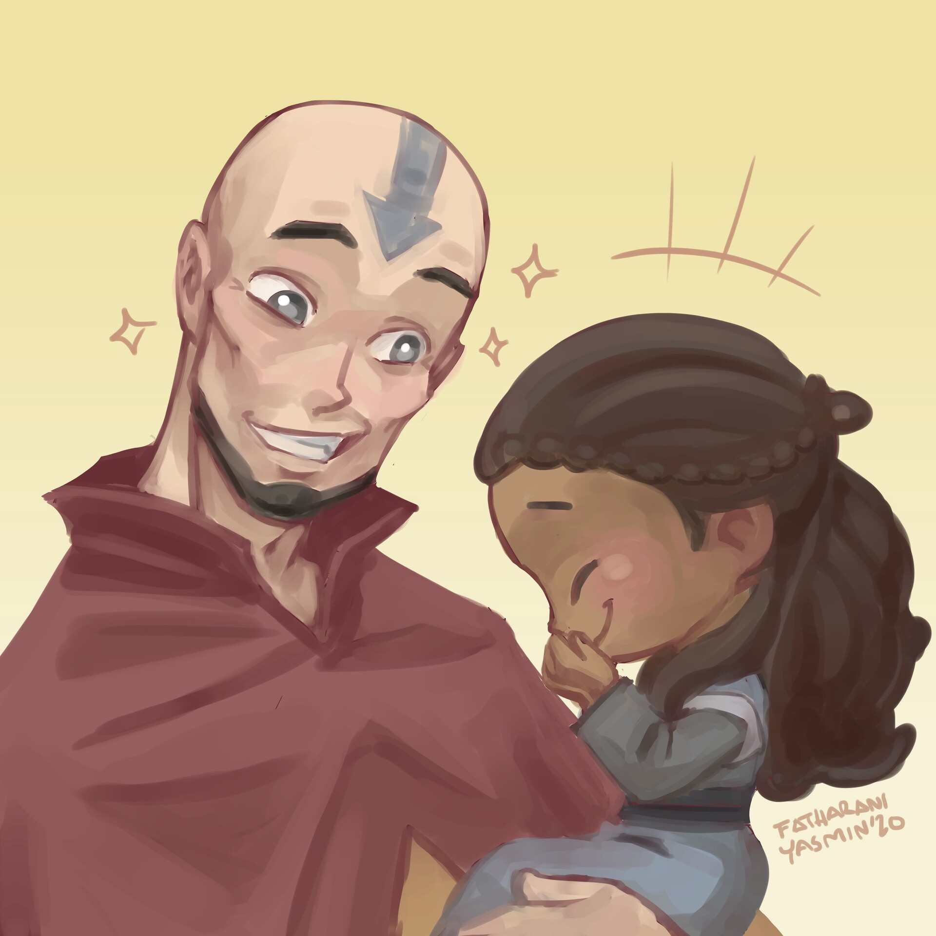 ArtStation - Aang and Kya