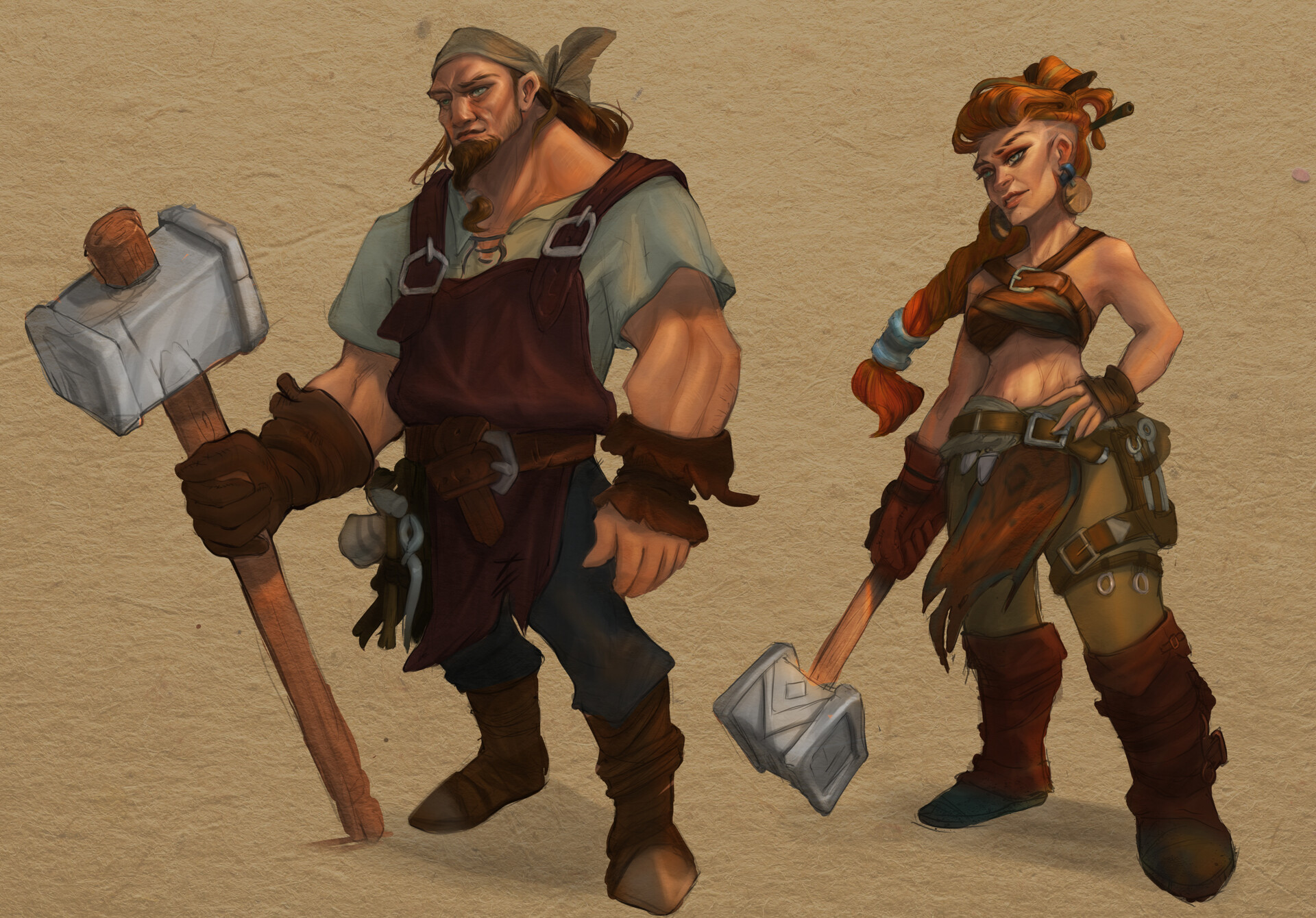 ArtStation - Blacksmith character design