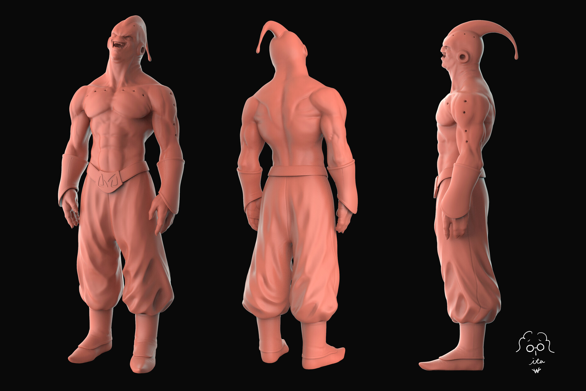 ArtStation - Majin Buu Fan art