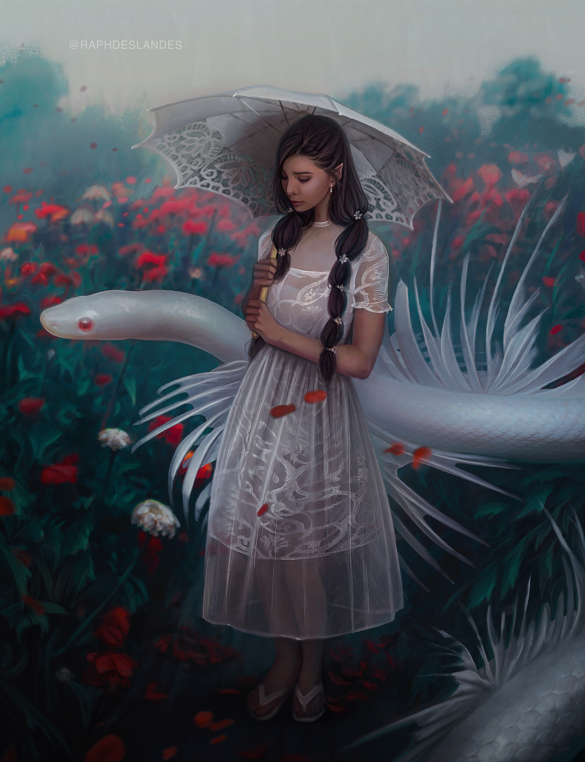 ArtStation - A woman and her snake