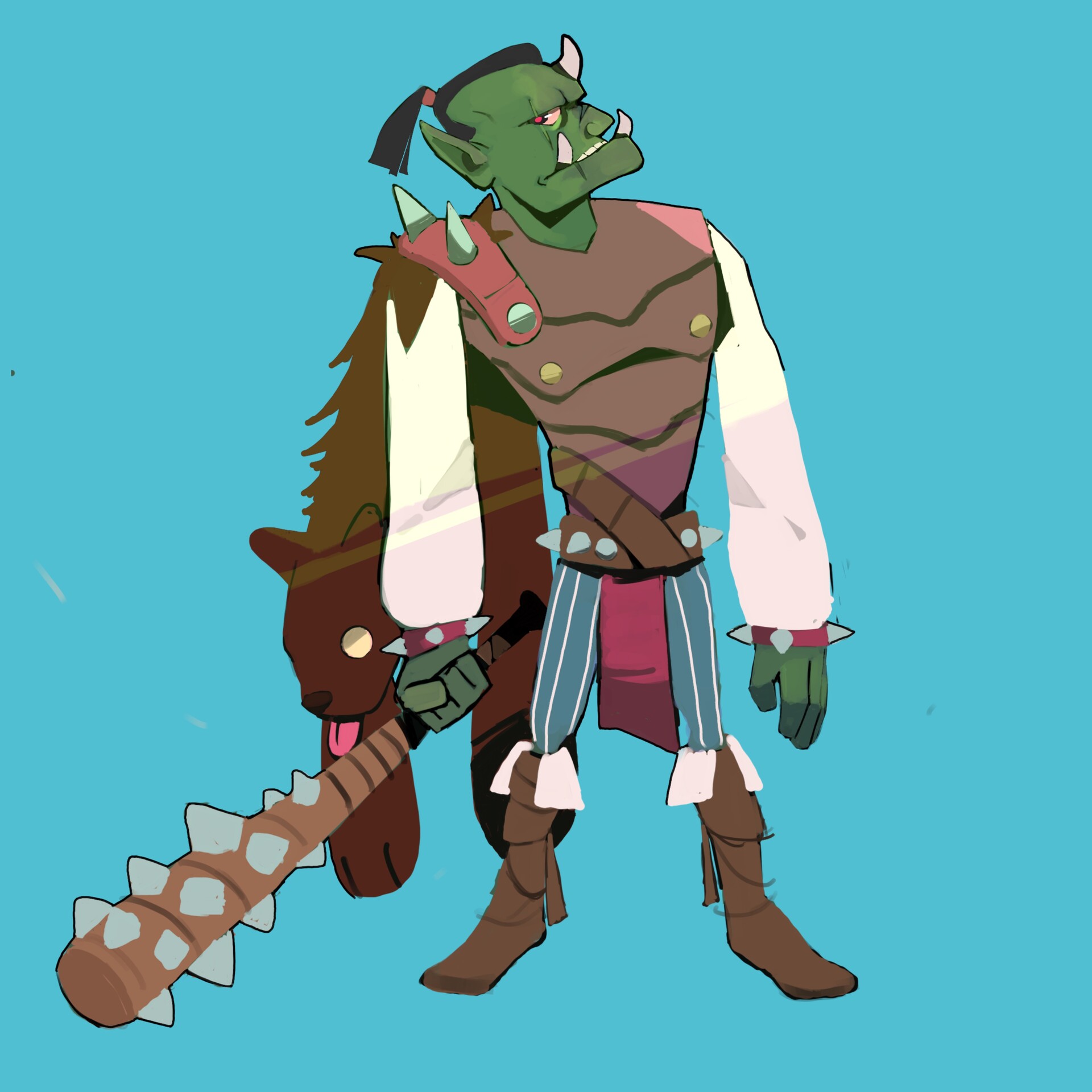 ArtStation - Orc Adventurer