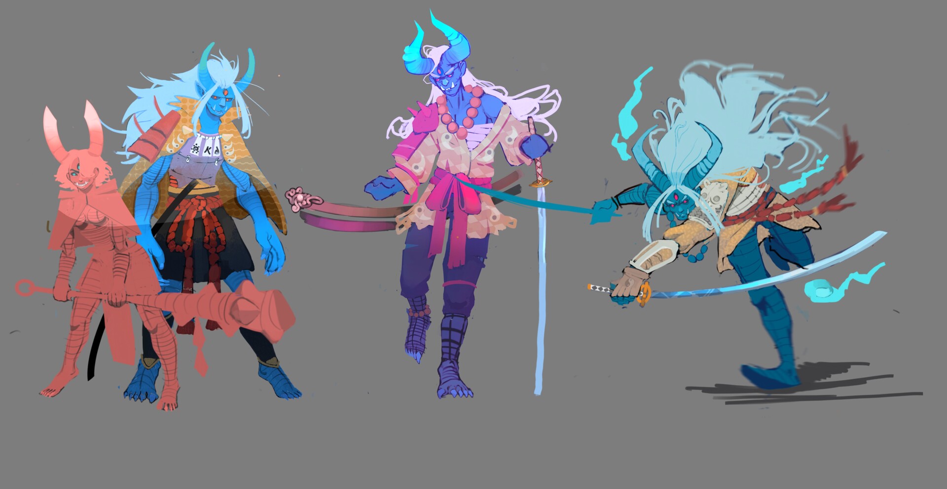 ArtStation - Oni Sketches.