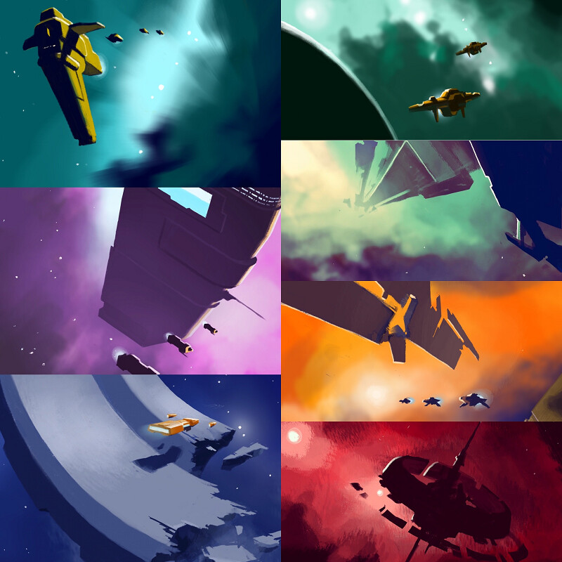 ArtStation - Space Speedpaintings