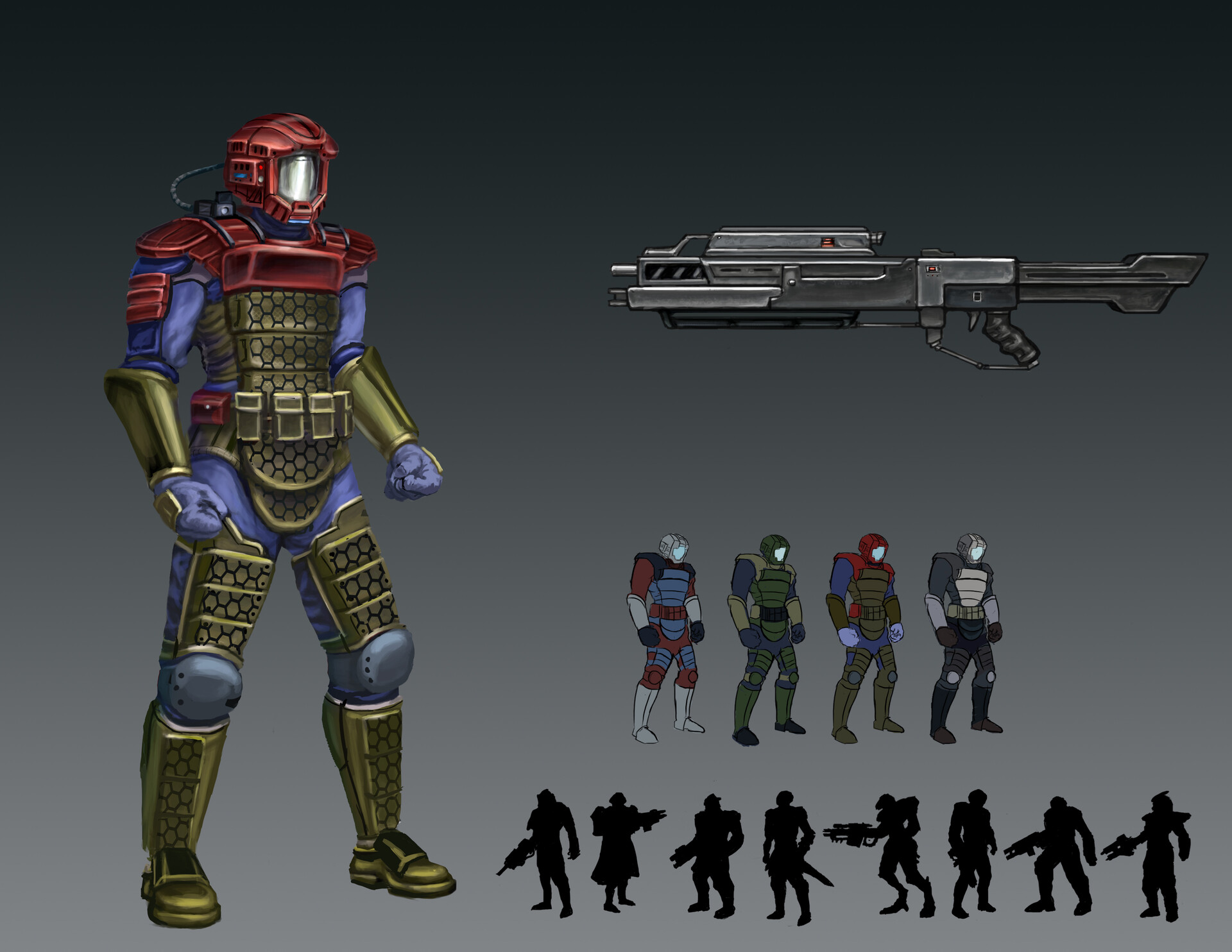 ArtStation - Character Design - Sentinel soldier