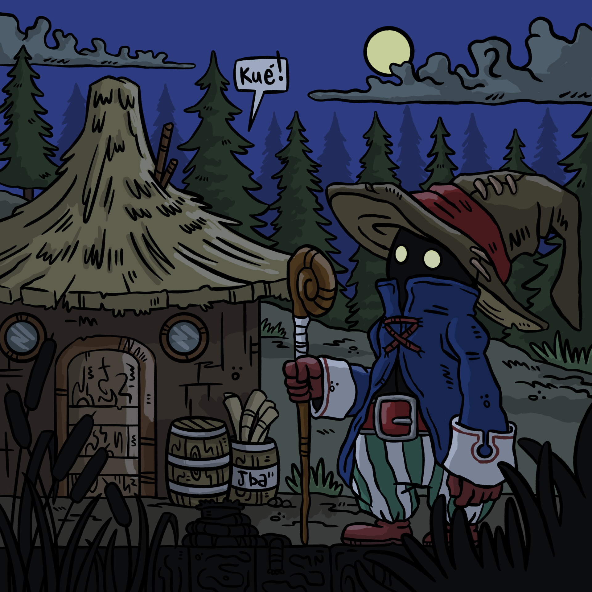 Alessandro Lalli - Vivi And The Mage's Village - Fan Art