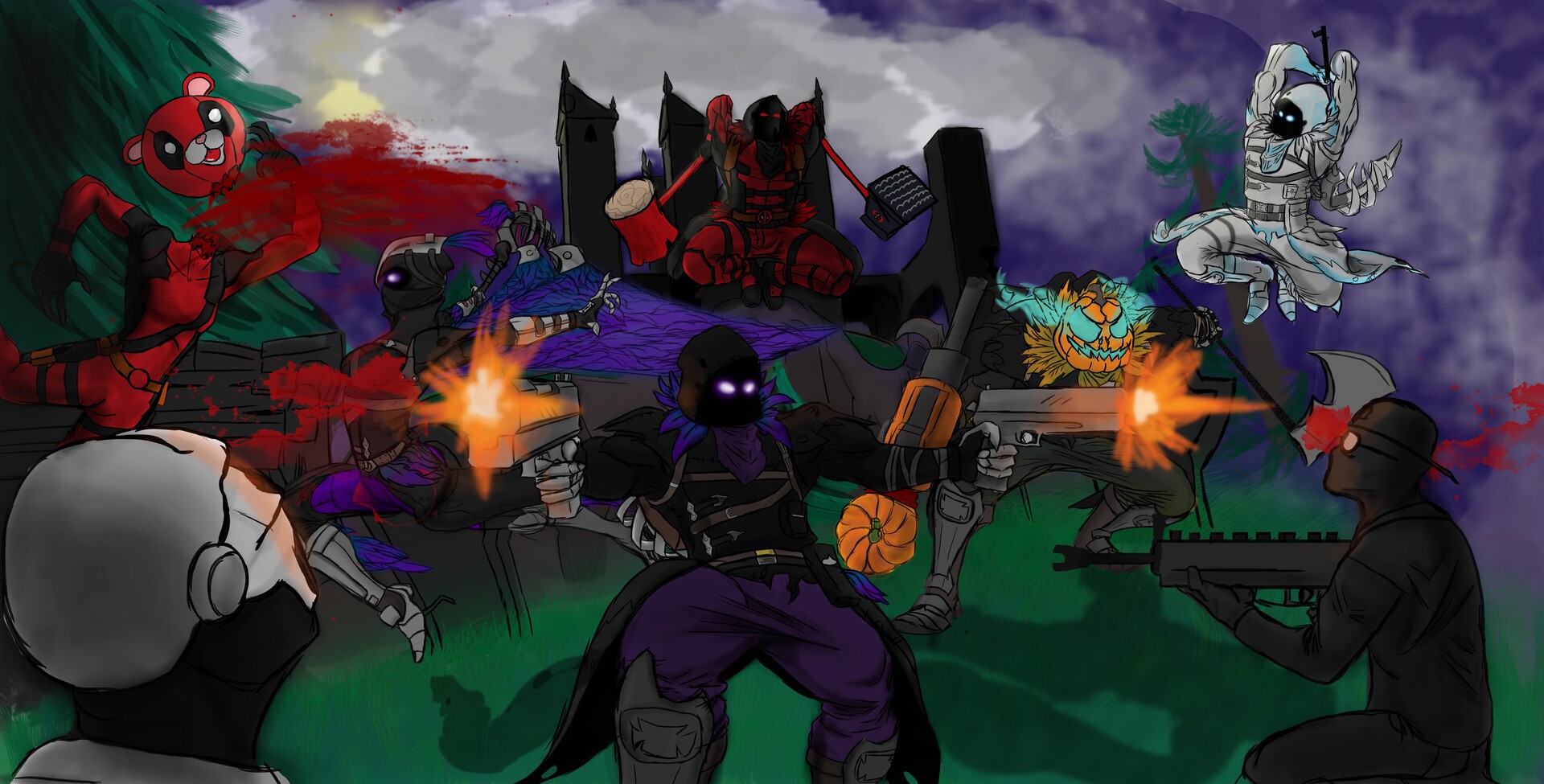 ArtStation - perfect team (Raven, Ravage, Hollowhead)