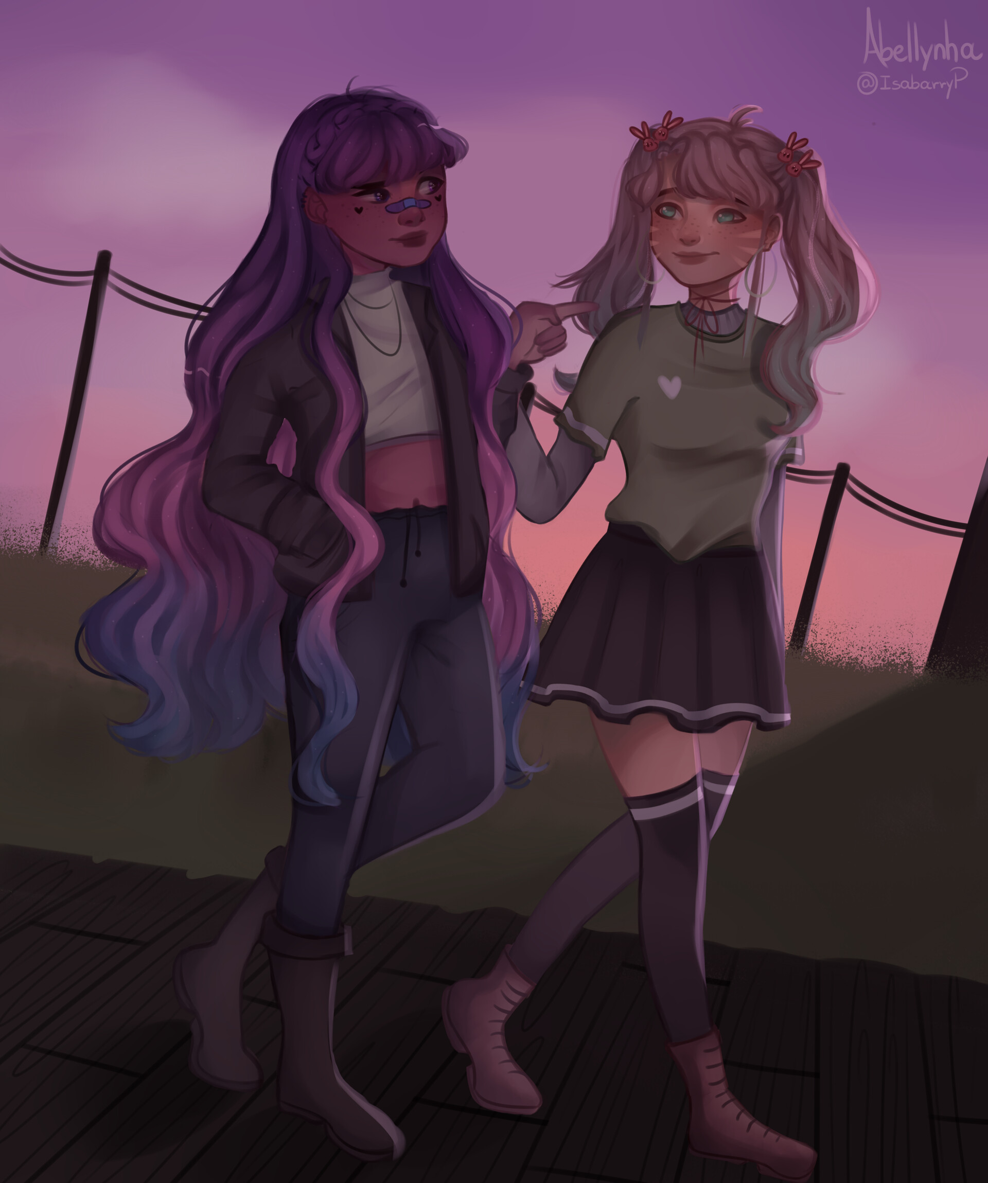 ArtStation - Hanging out with her