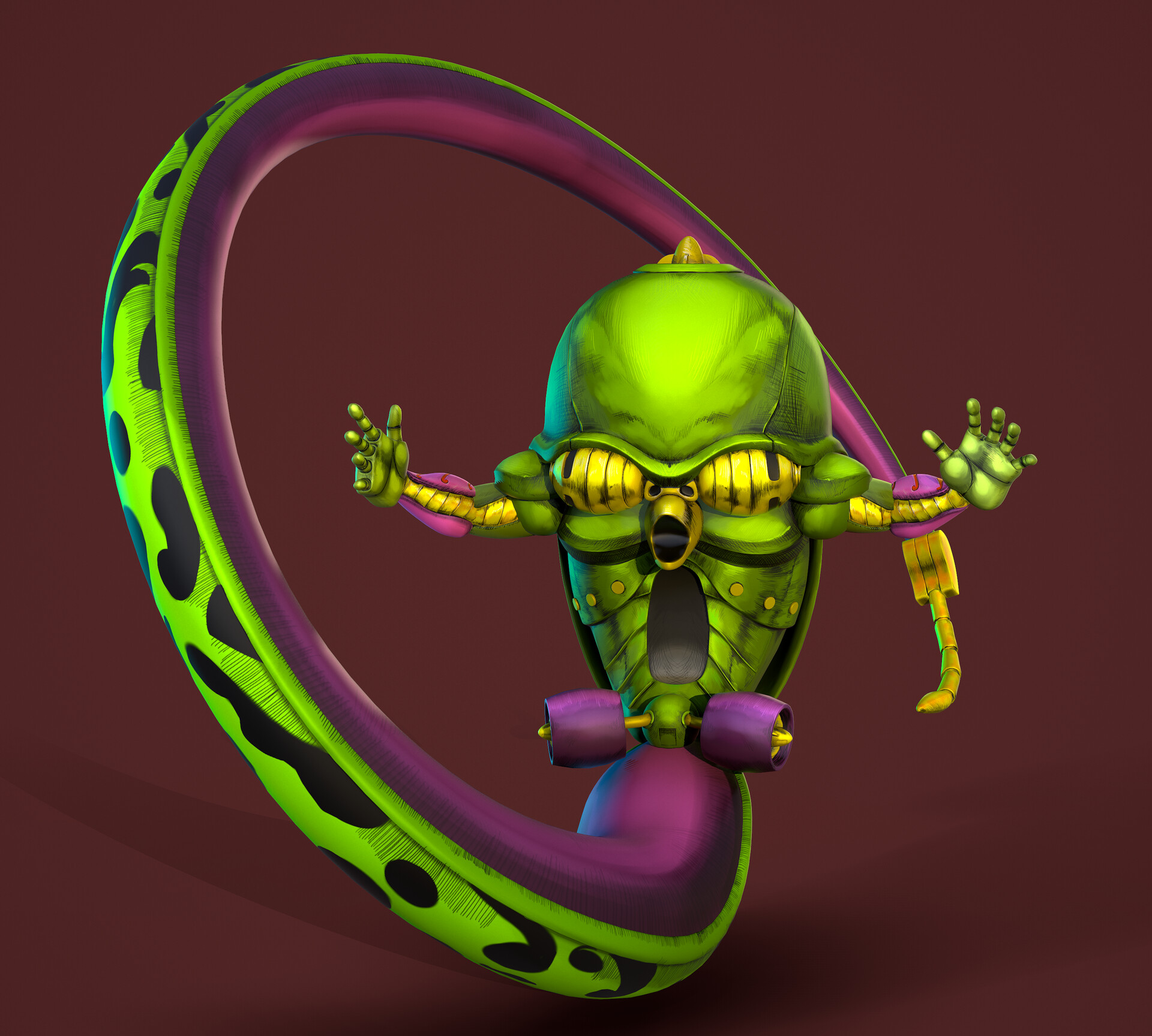 Ivan Kiselev - JoJo Bizarre Adventure's 3D fan art/ Echoes Act_1