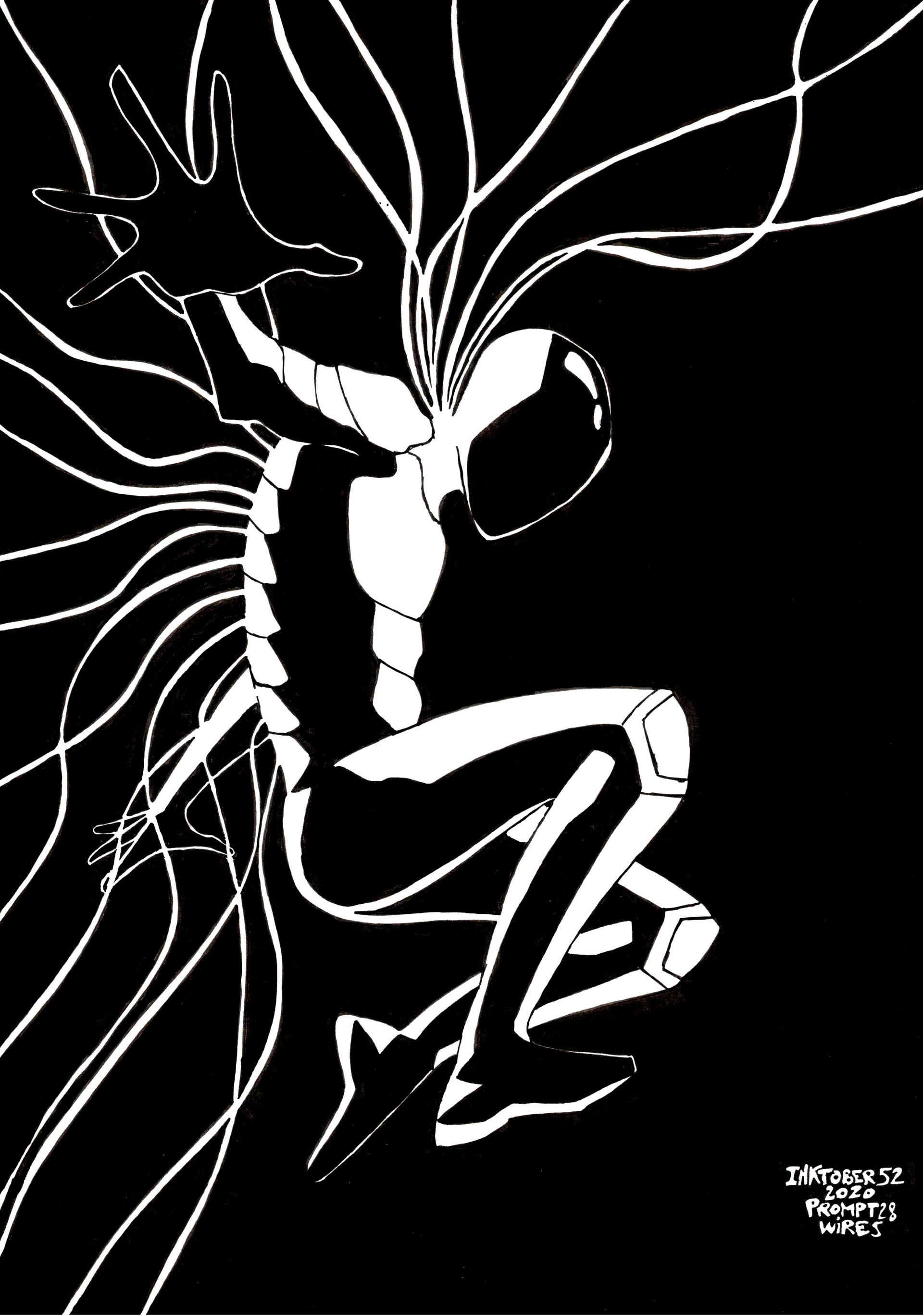ArtStation - Wires [Inktober52 2020 Prompt 28]