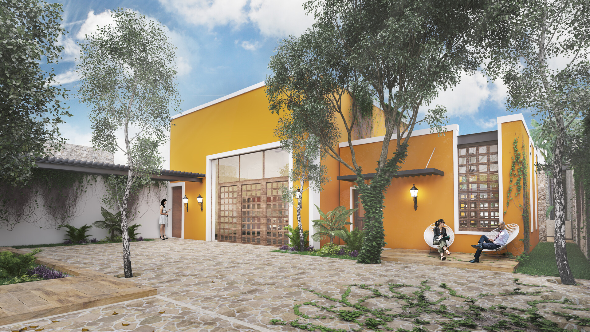 ArtStation - Yellow House Exterior Concept