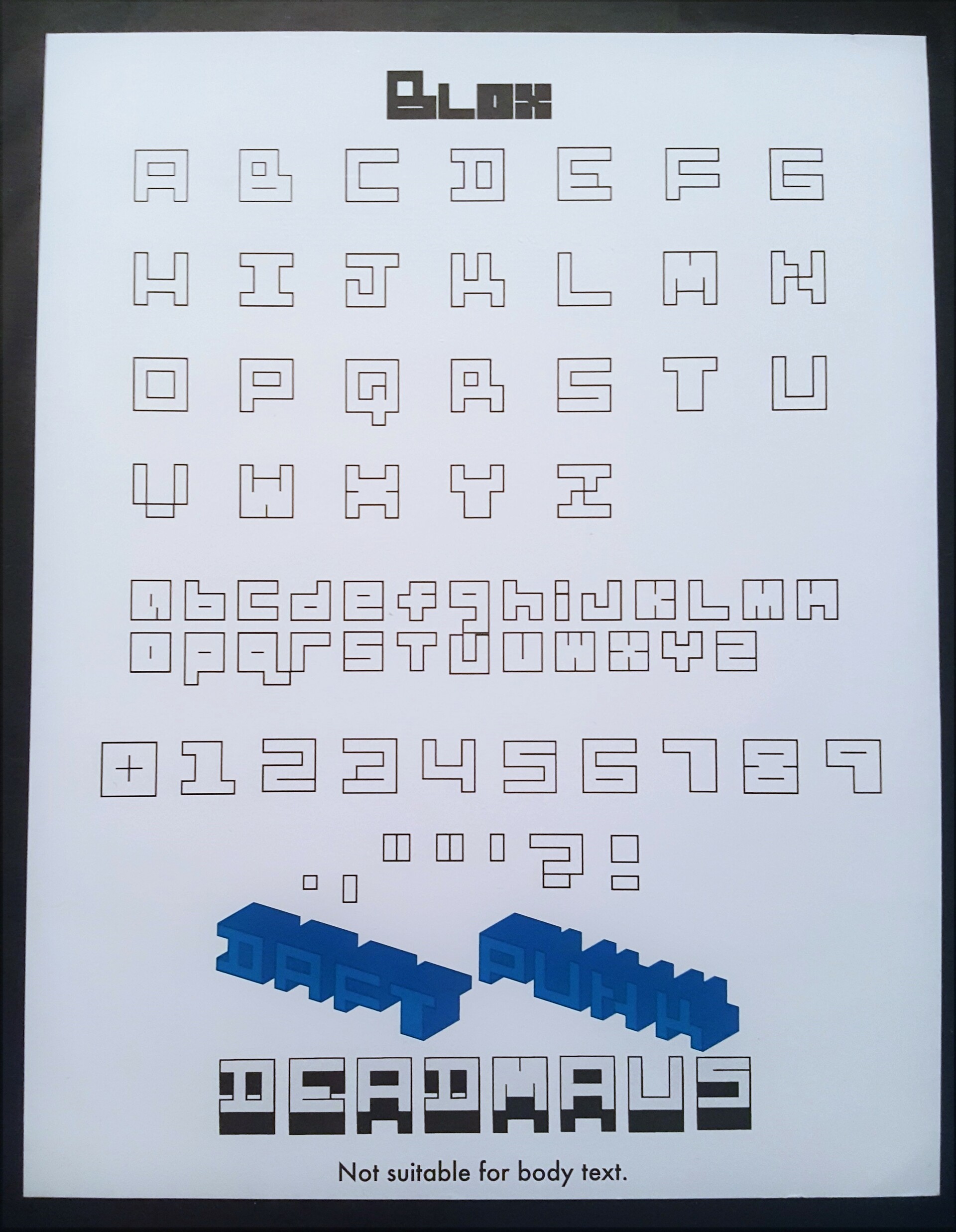 ArtStation - Blox Font