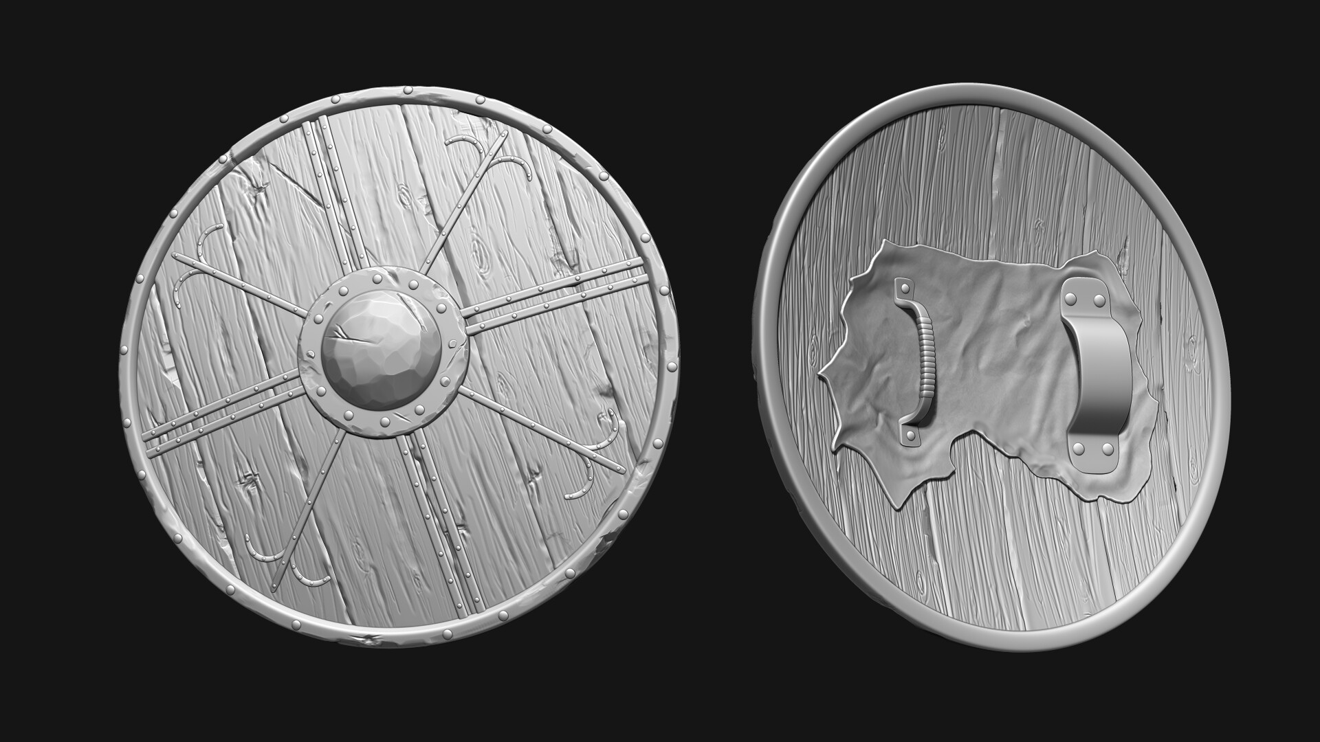 Gonçalo Osório - Battle-scarred Shield (UE4 Game ready)