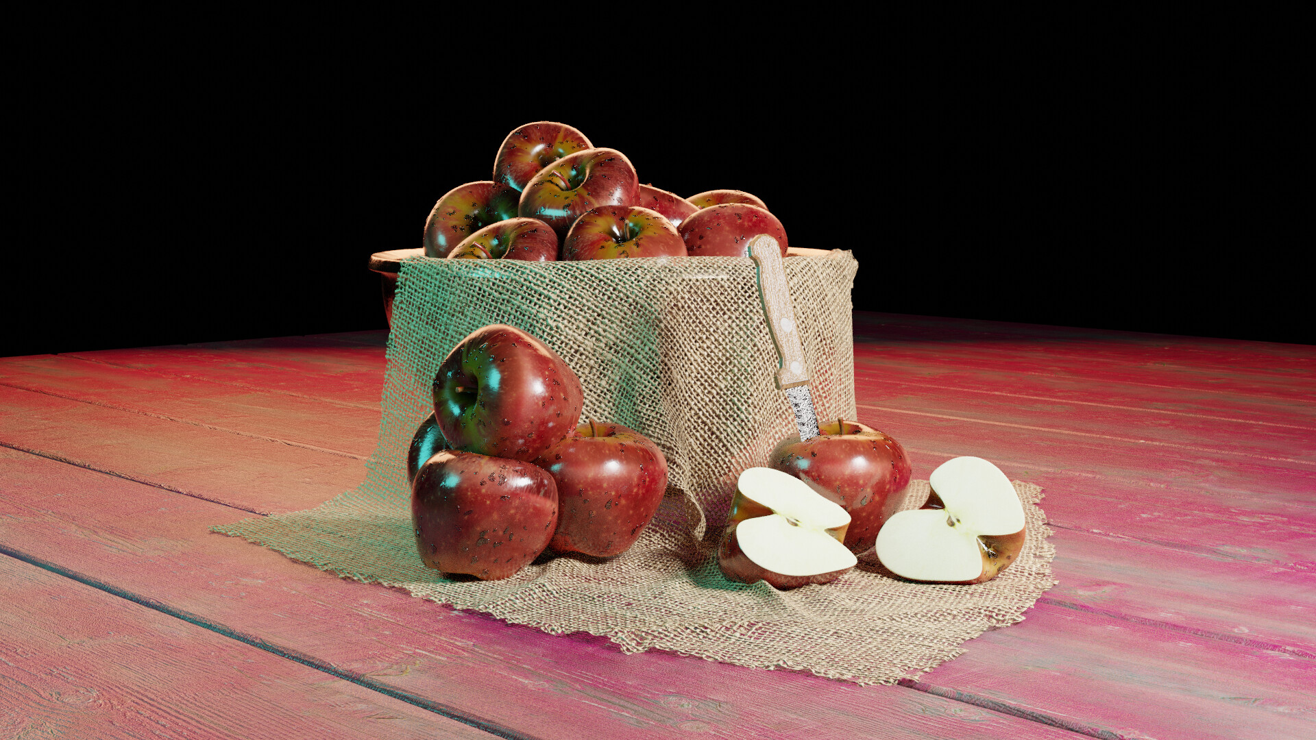 ArtStation - Apples Scene