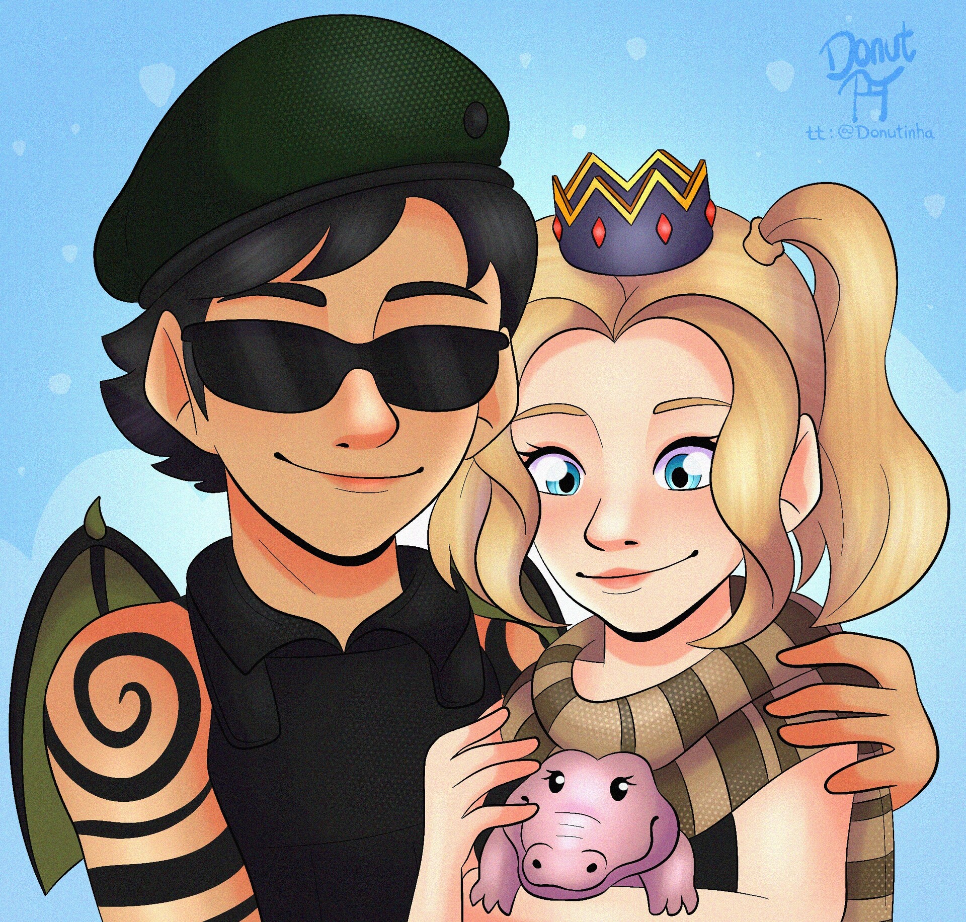 ArtStation - Commission Habbo Couple