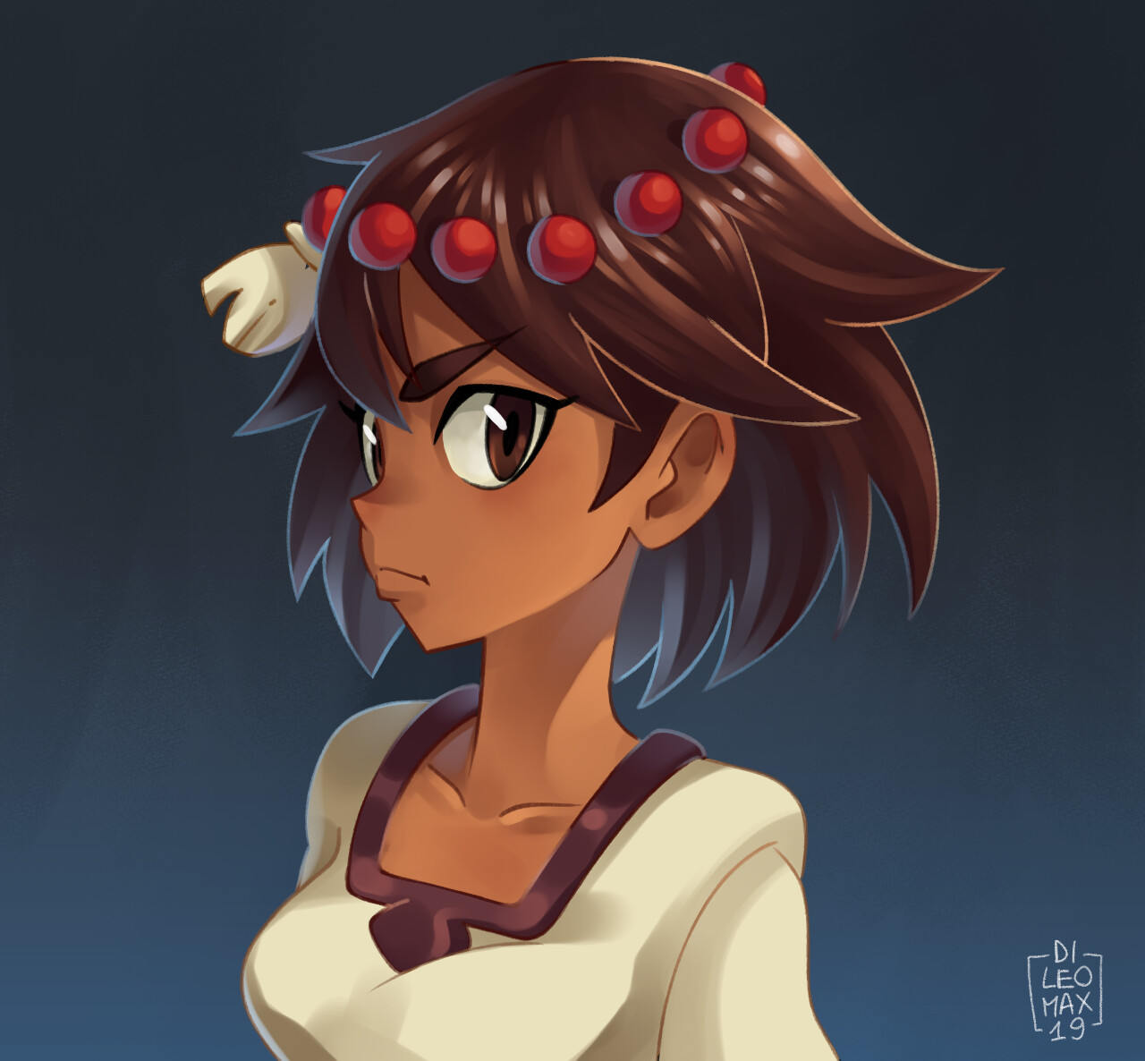ArtStation - Ajna portrait, from the game "indivisible"