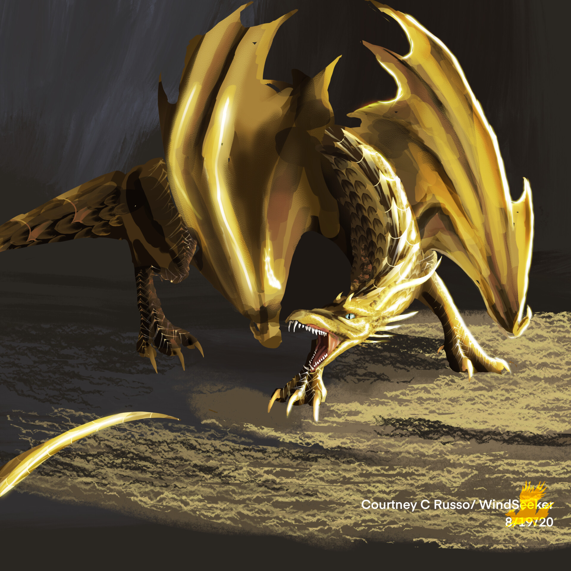 ArtStation - Gold - Smaugust Day 19