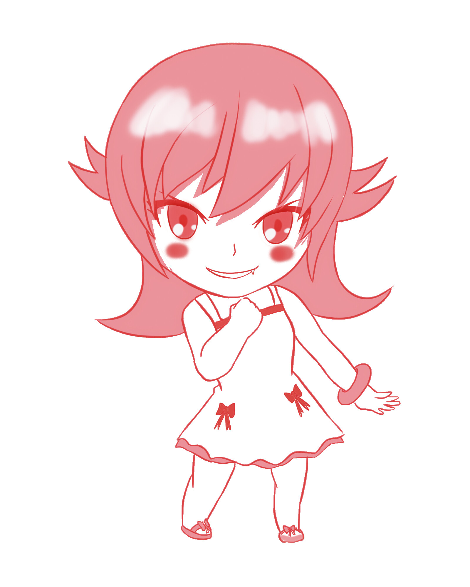 ArtStation - Chibi Shinobu Oshino Fanart