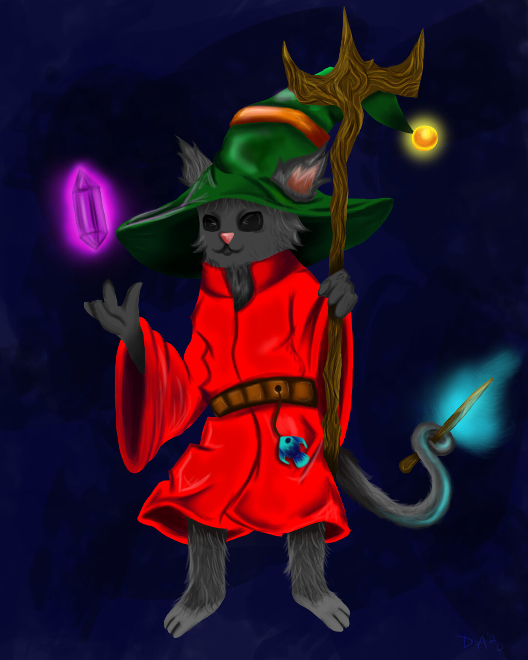 ArtStation - Dark Wizard Cat