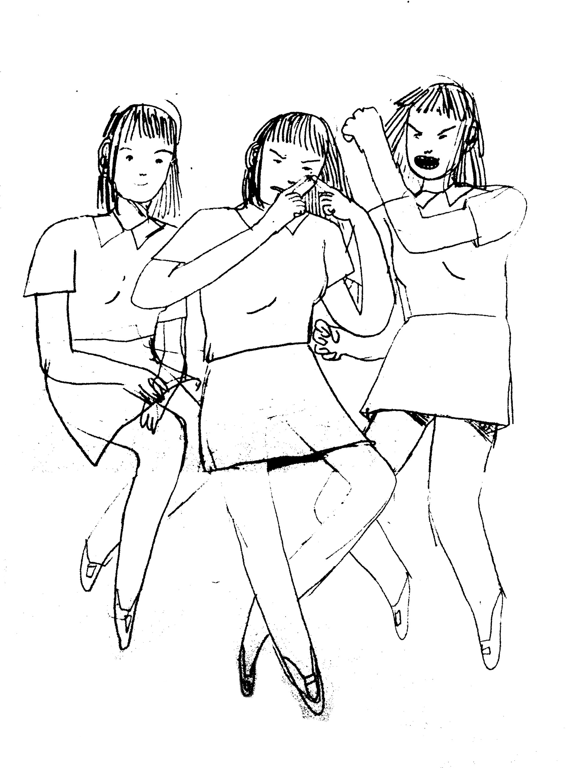 ArtStation - Girls fighting