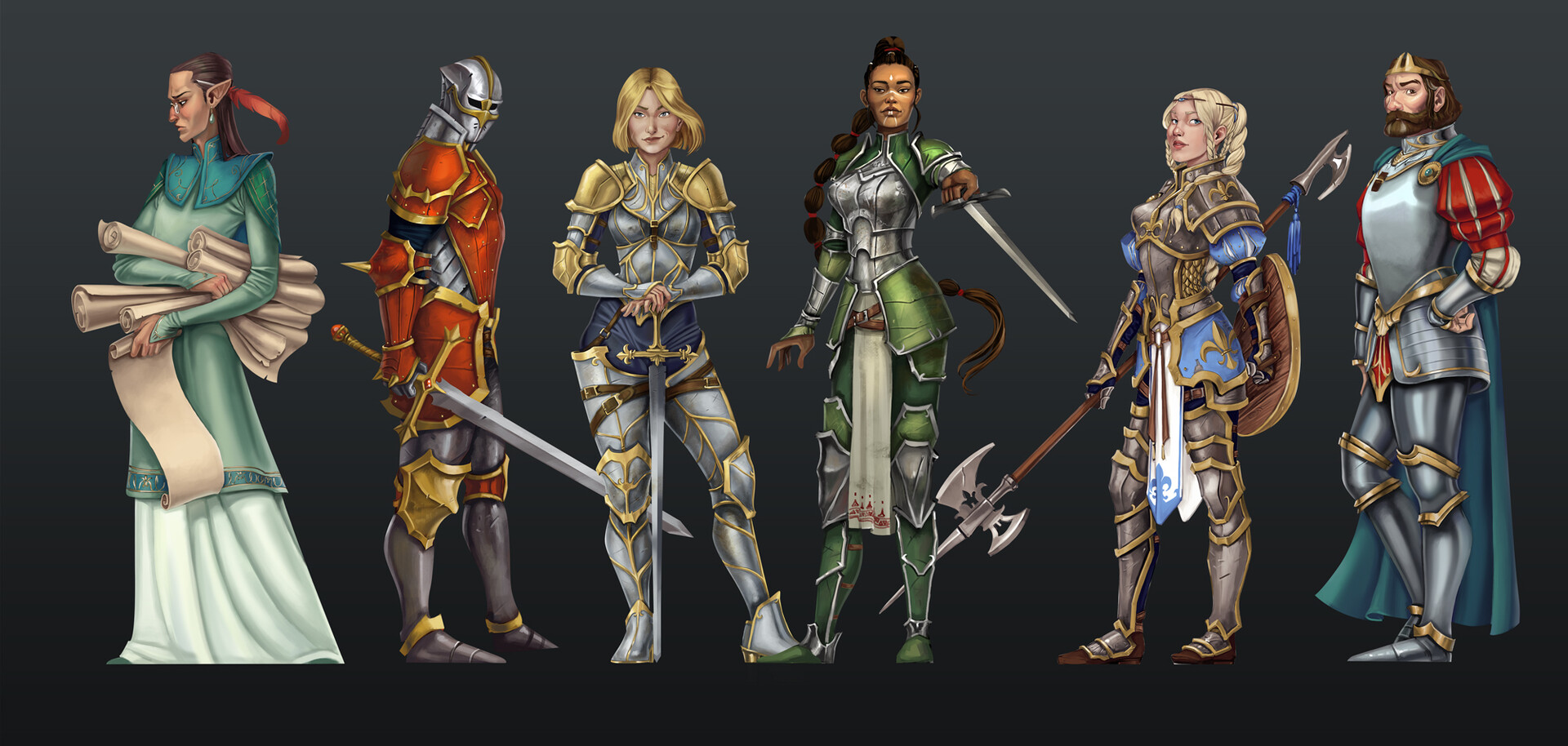 ArtStation - Nobles and Knights - Dungeon in a Box