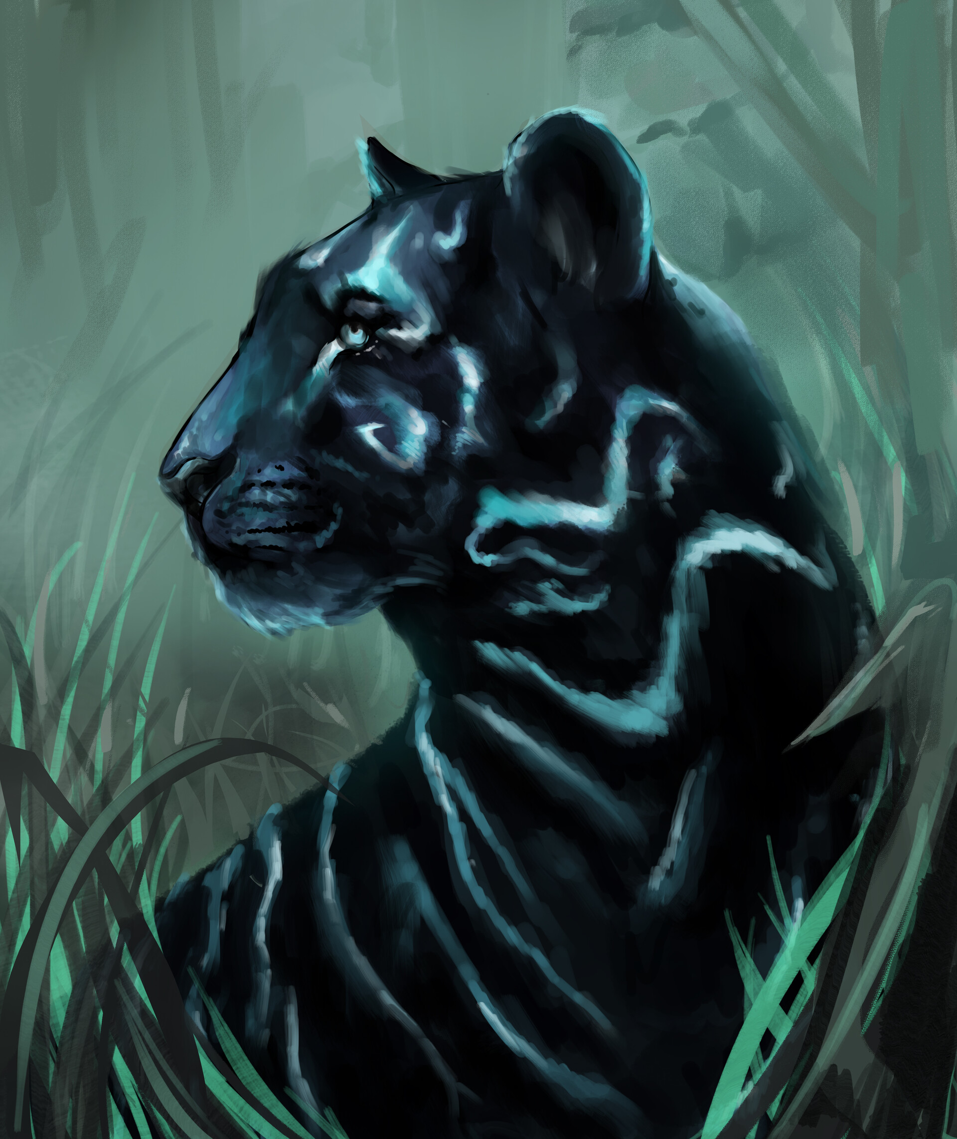 ArtStation - Luminescent Tiger