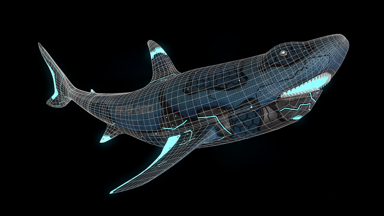 Quentin - Neon-Mecha Shark