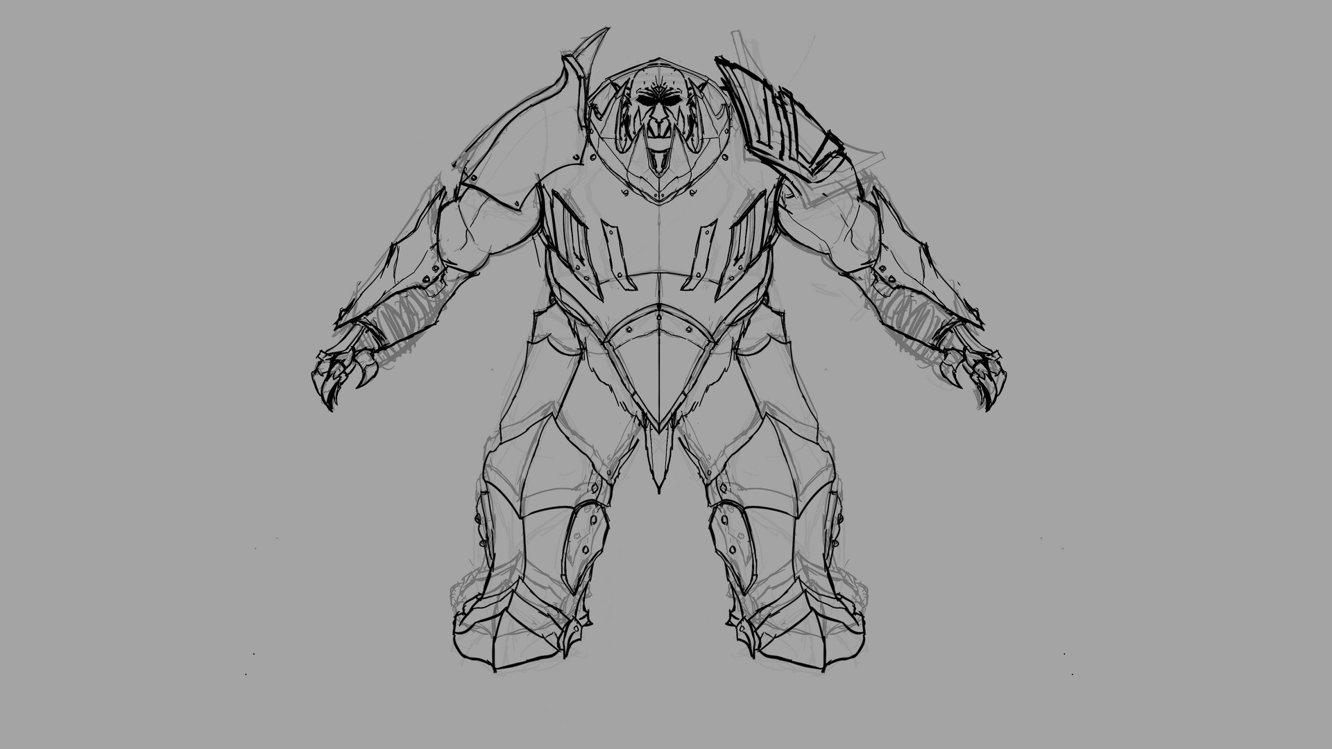 James Jiang - Warboss Gold Jaw concept art