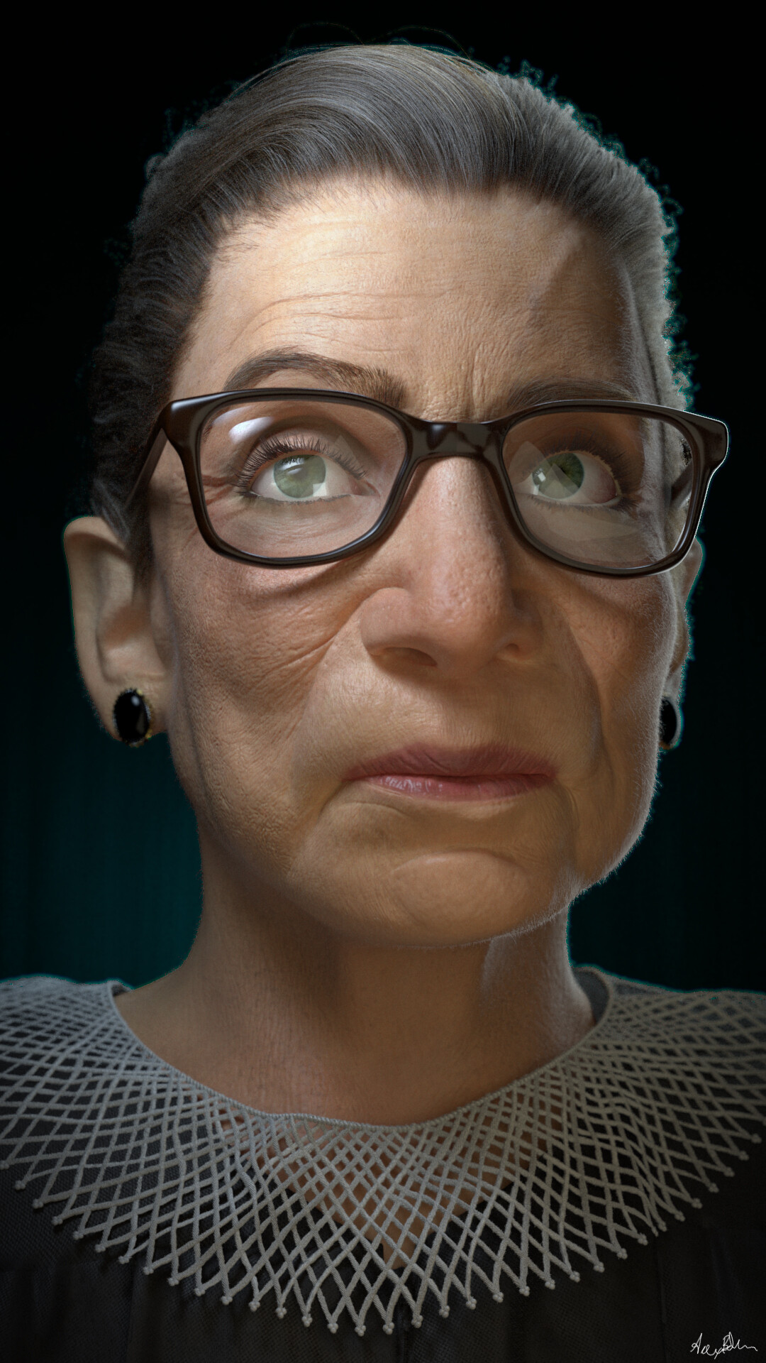 ArtStation - Photorealistic Ruth Bader Ginsburg