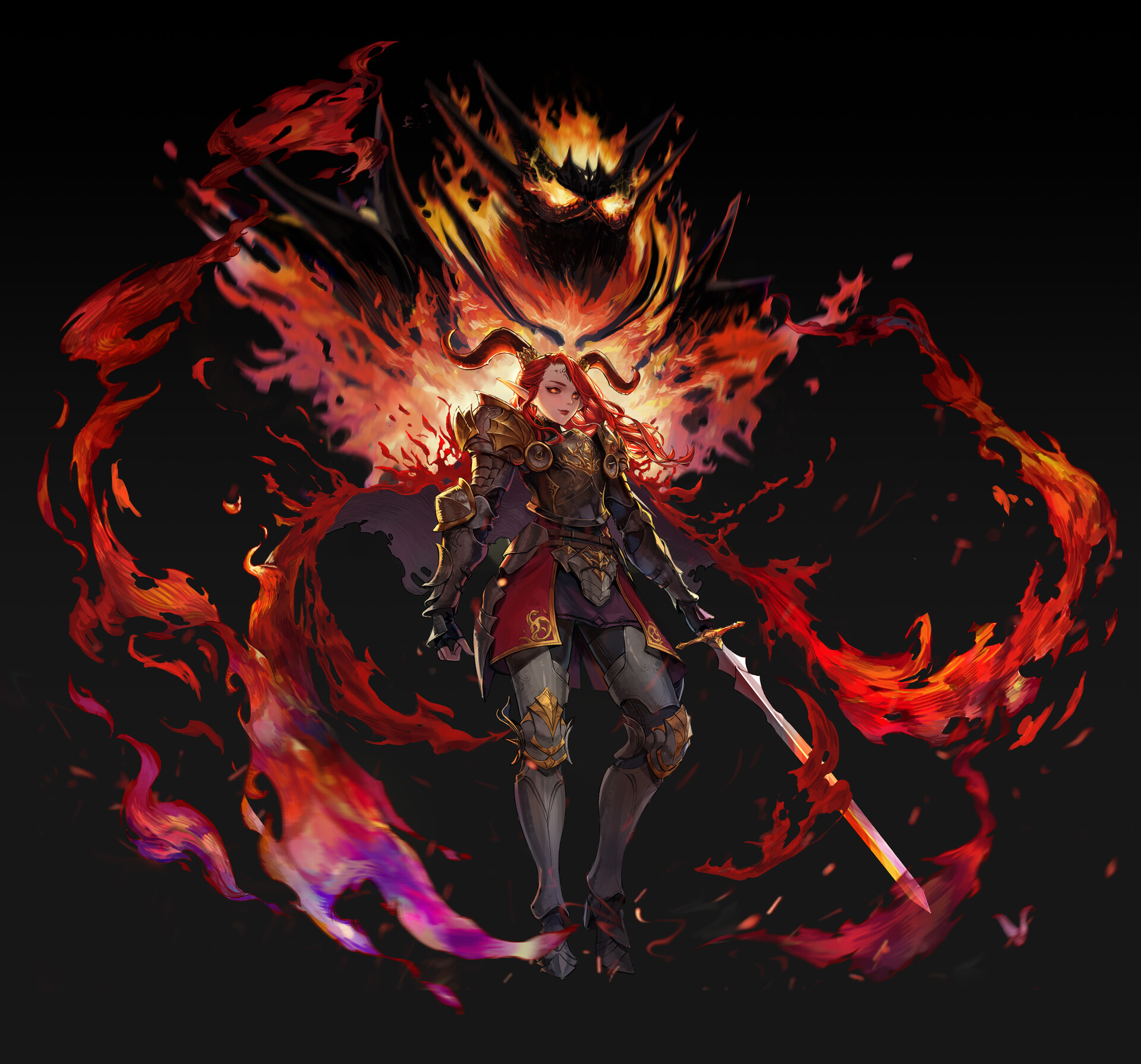 ArtStation - Cape of flame