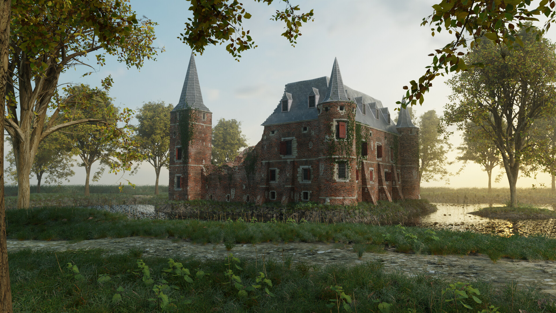 ArtStation - ruined castle