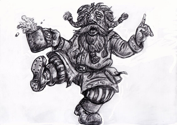 ArtStation - Drunken Dwarf