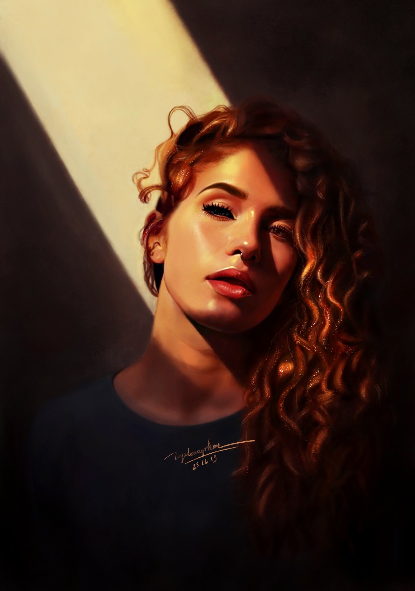 ArtStation - Digital Painting Girl 2