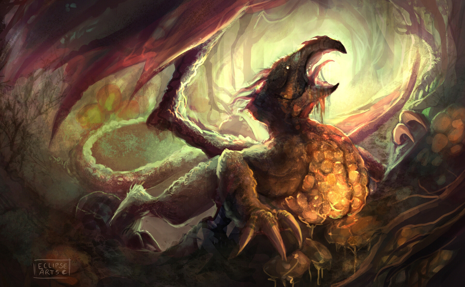 ArtStation - Swamp dragon