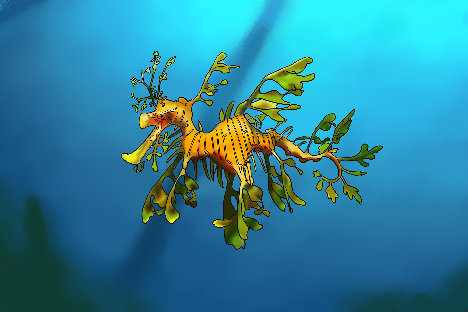 ArtStation - Leafy Sea Dragon