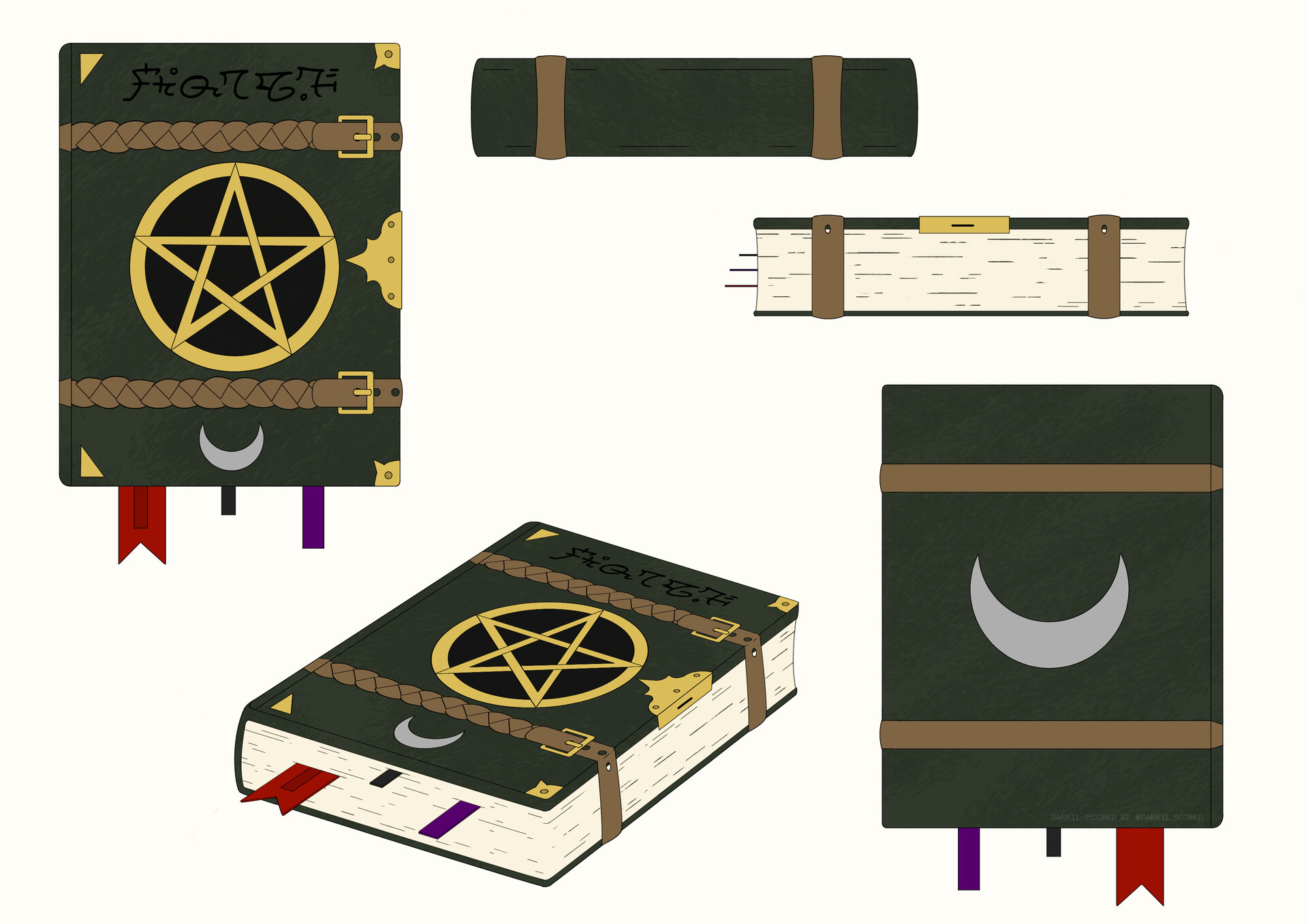 ArtStation - Grimoire Prop Design