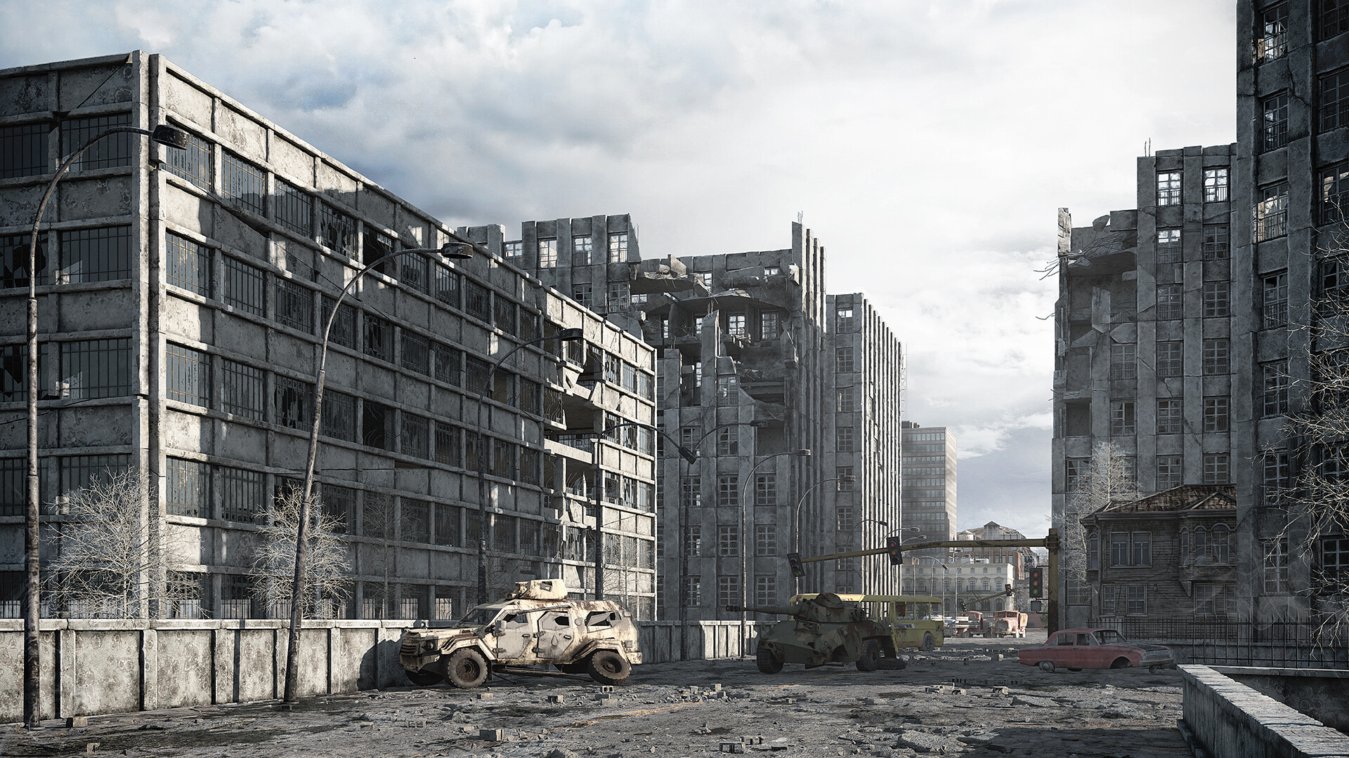 ArtStation - Destroyed City