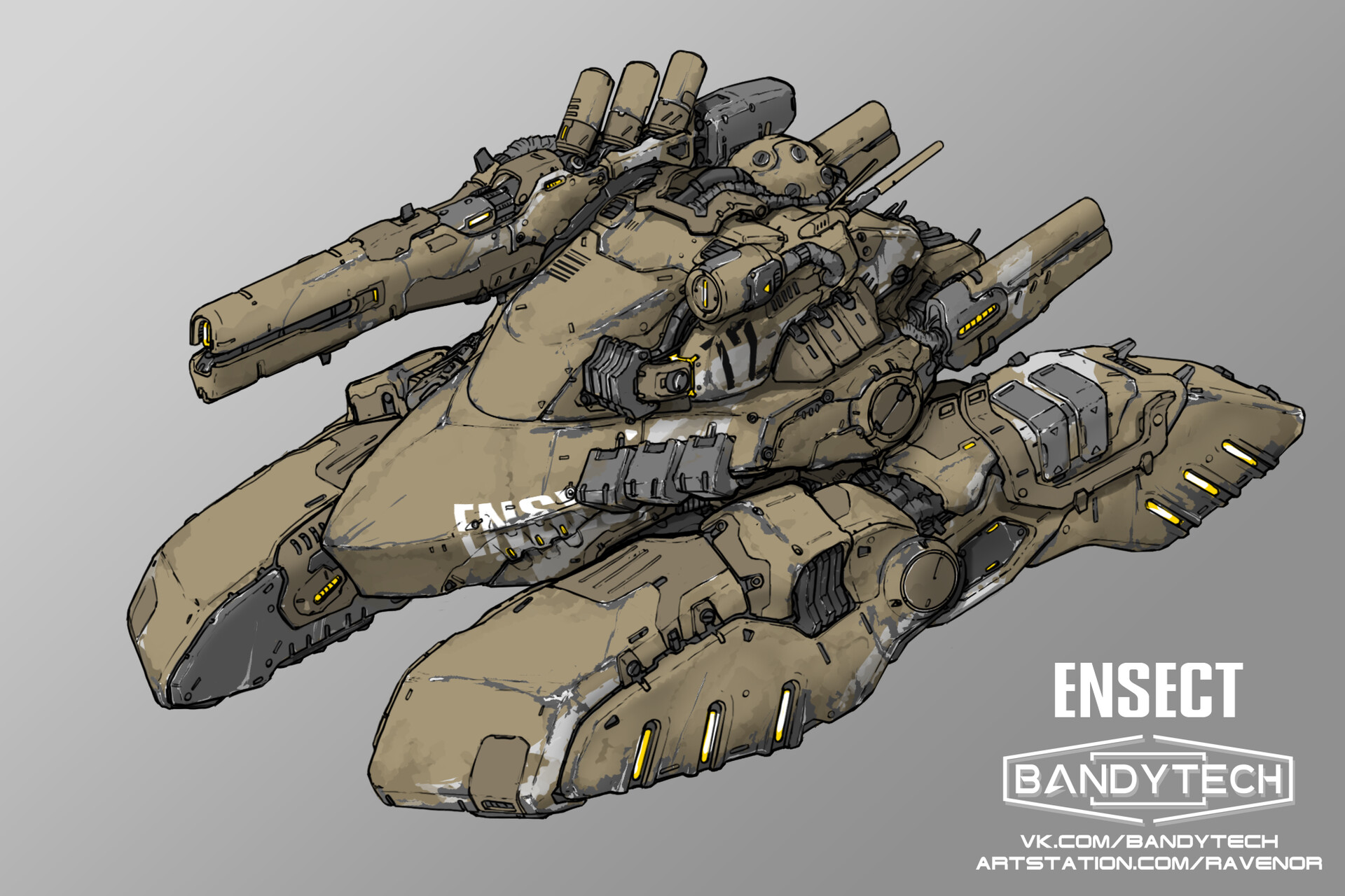 ArtStation - ENSECT - HOVER TANK_1