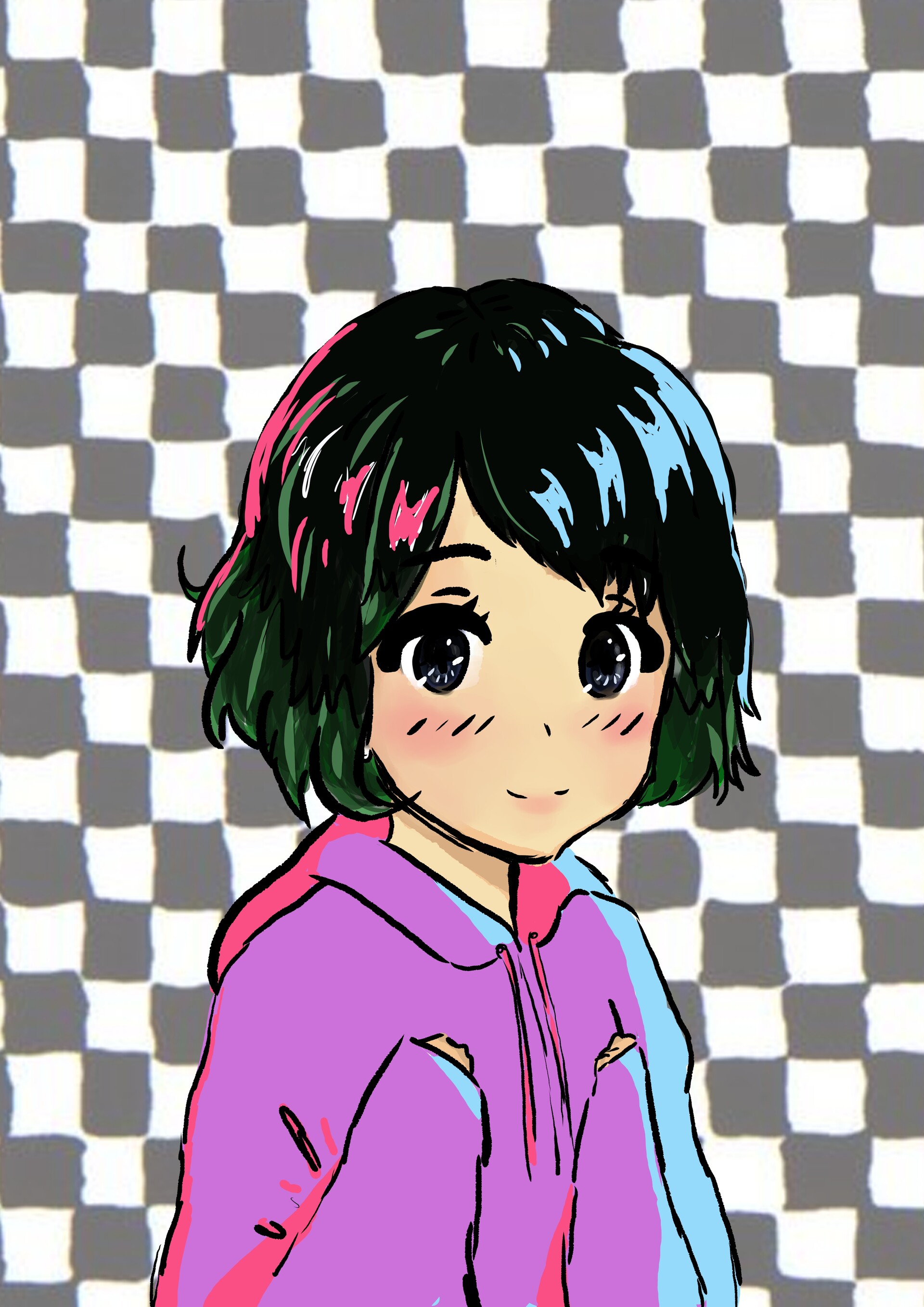 ArtStation - Self Portrait (anime)