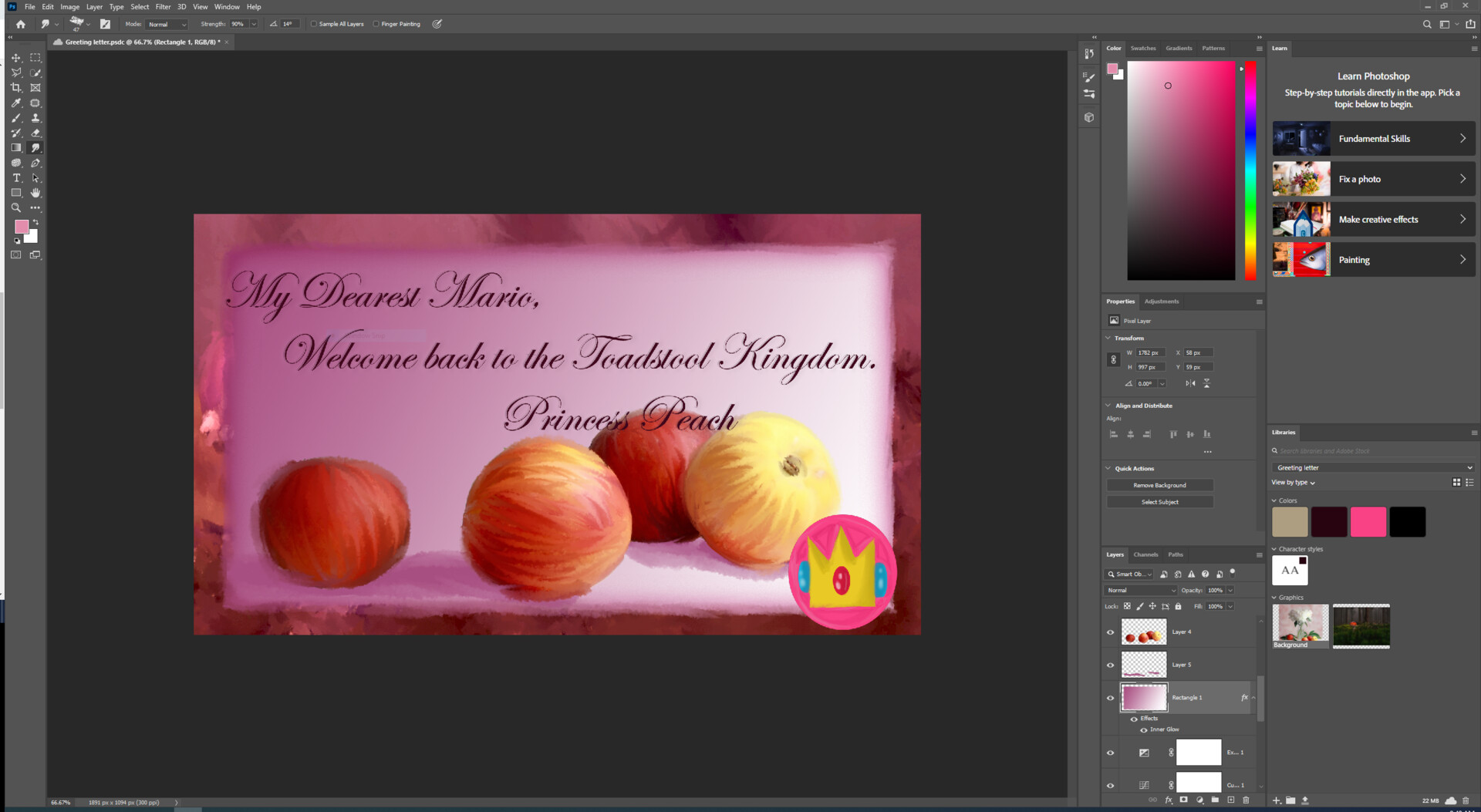ArtStation - Photoshop Greeting Card