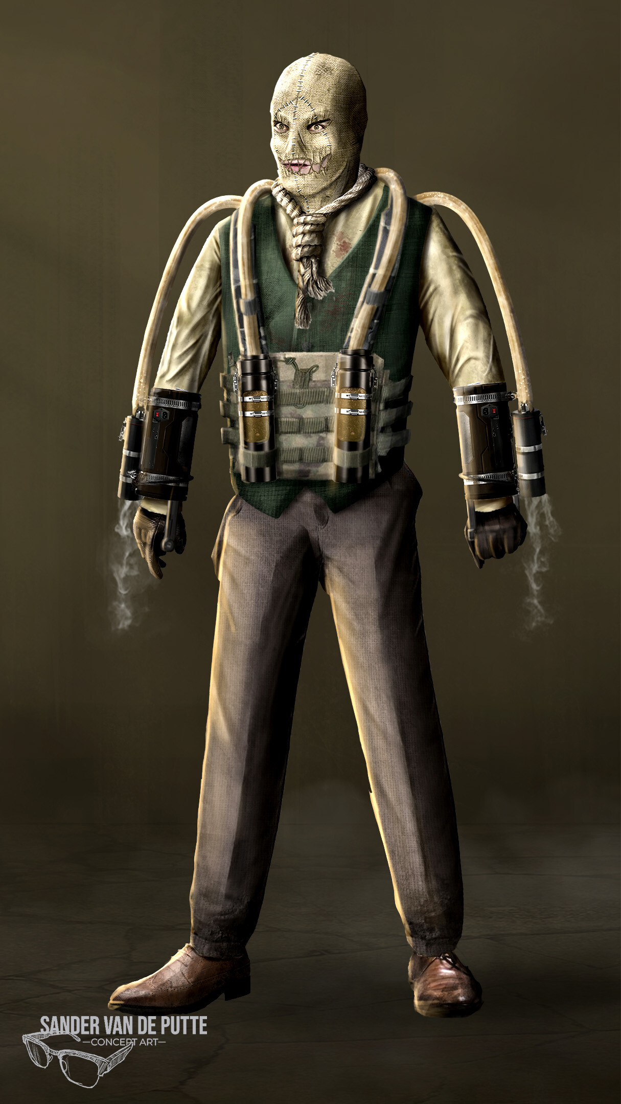 Scarecrow Batman Arkham Asylum Concept Art