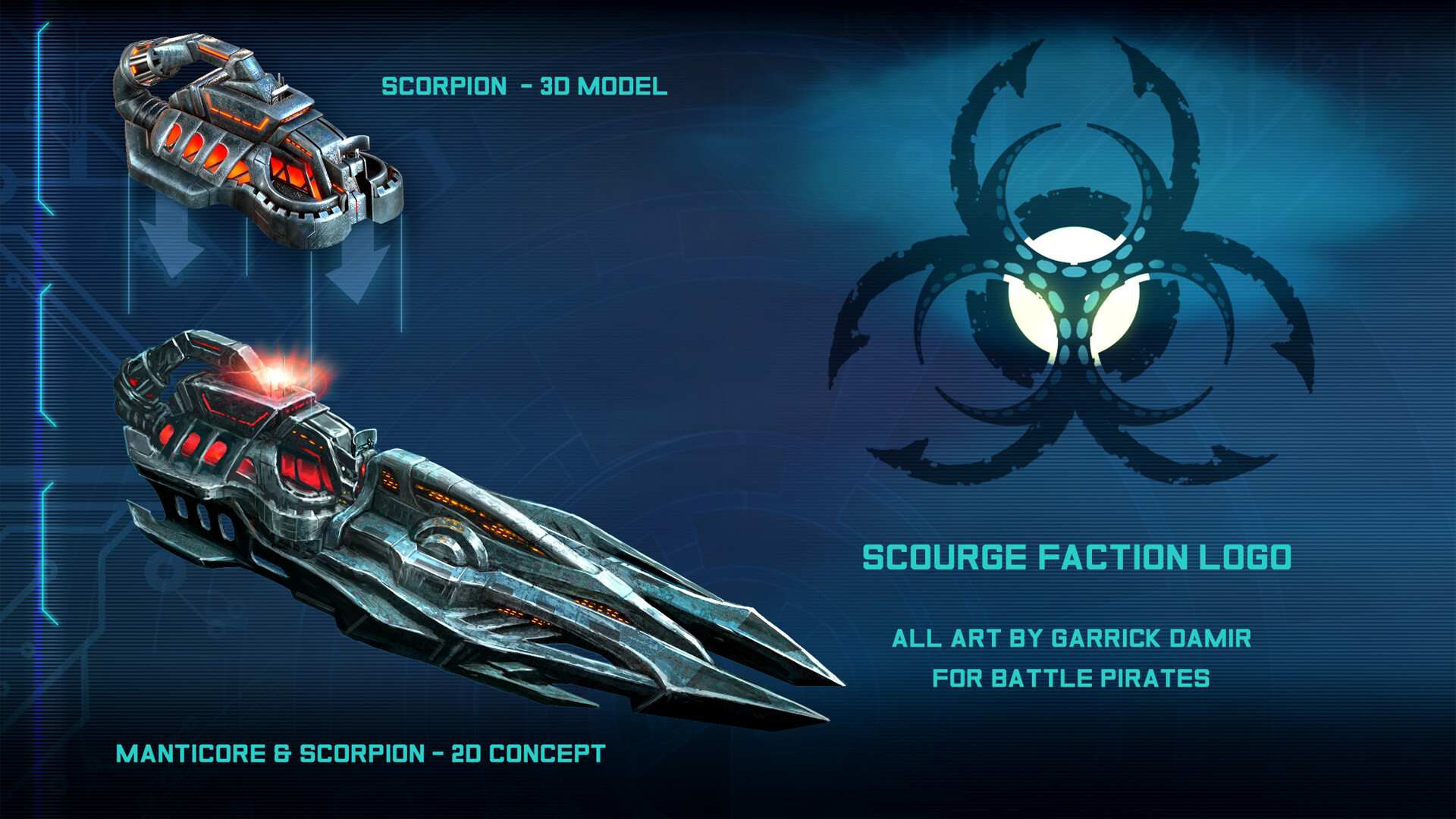 ArtStation - Battle Pirates "Scourge" Faction Game Art