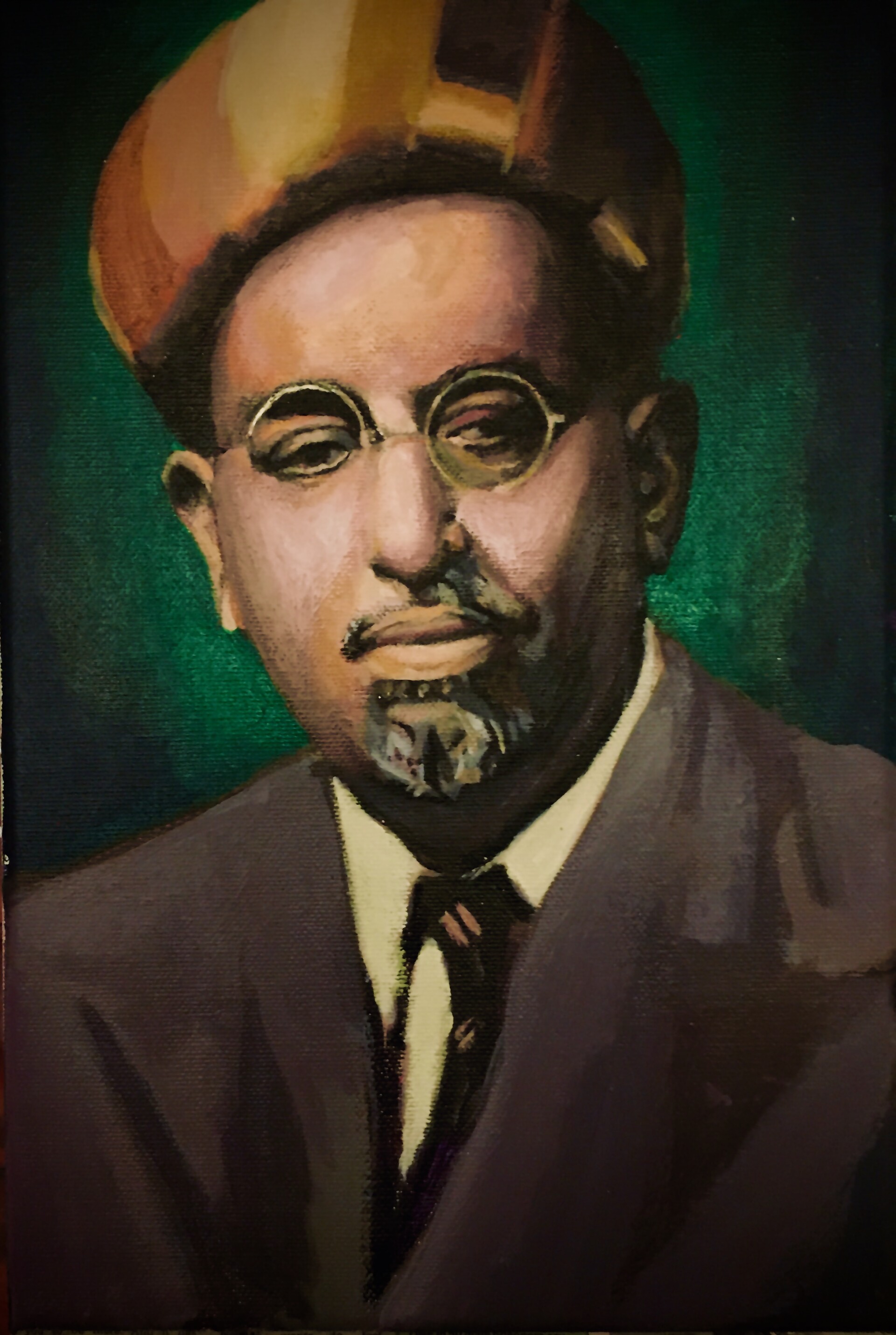 ArtStation - Portrait painting of Dawoodbhoy Hajee Nasser